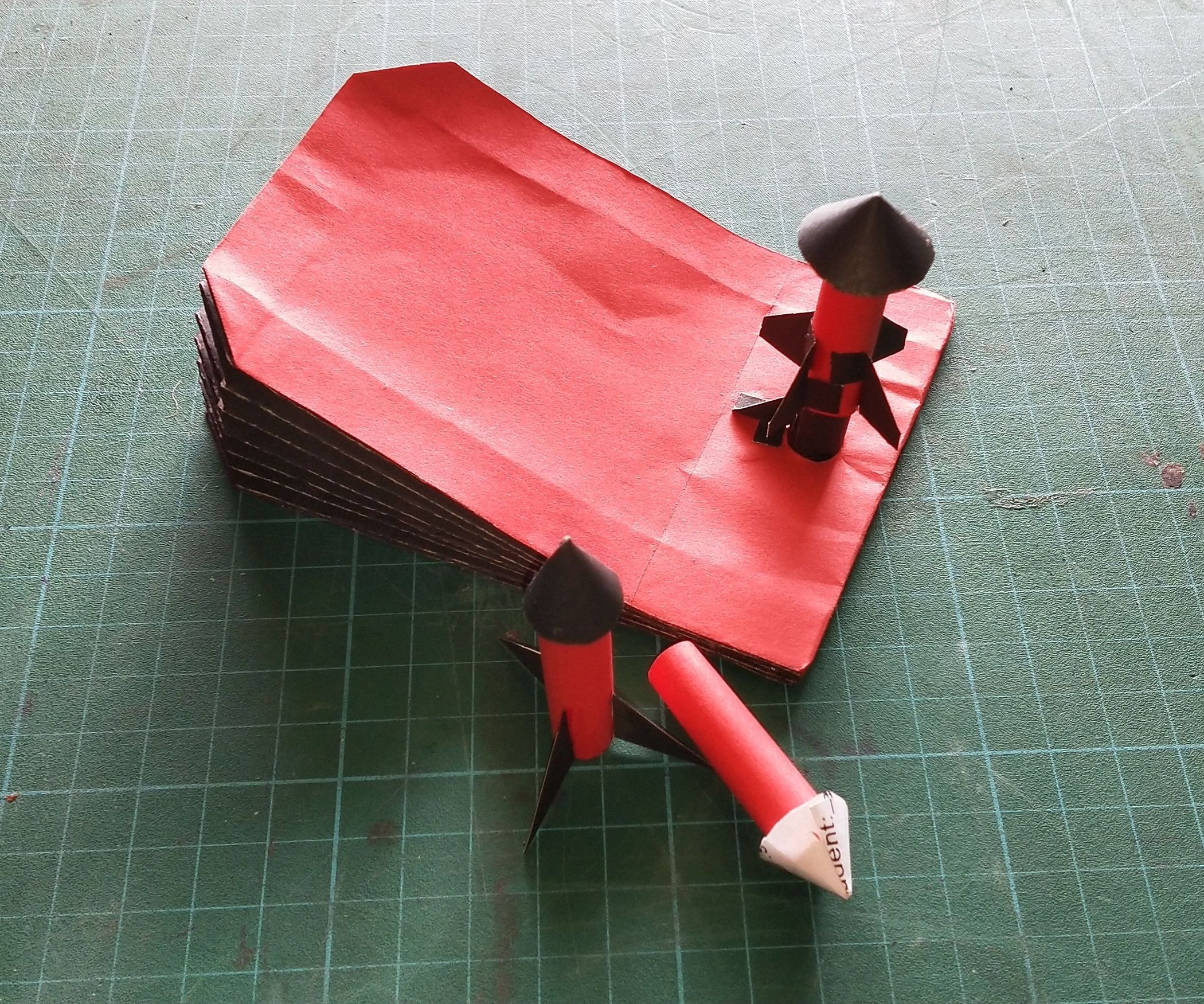Paper-craft Rocket and Rocket Launcher : 11 Steps - Instructables