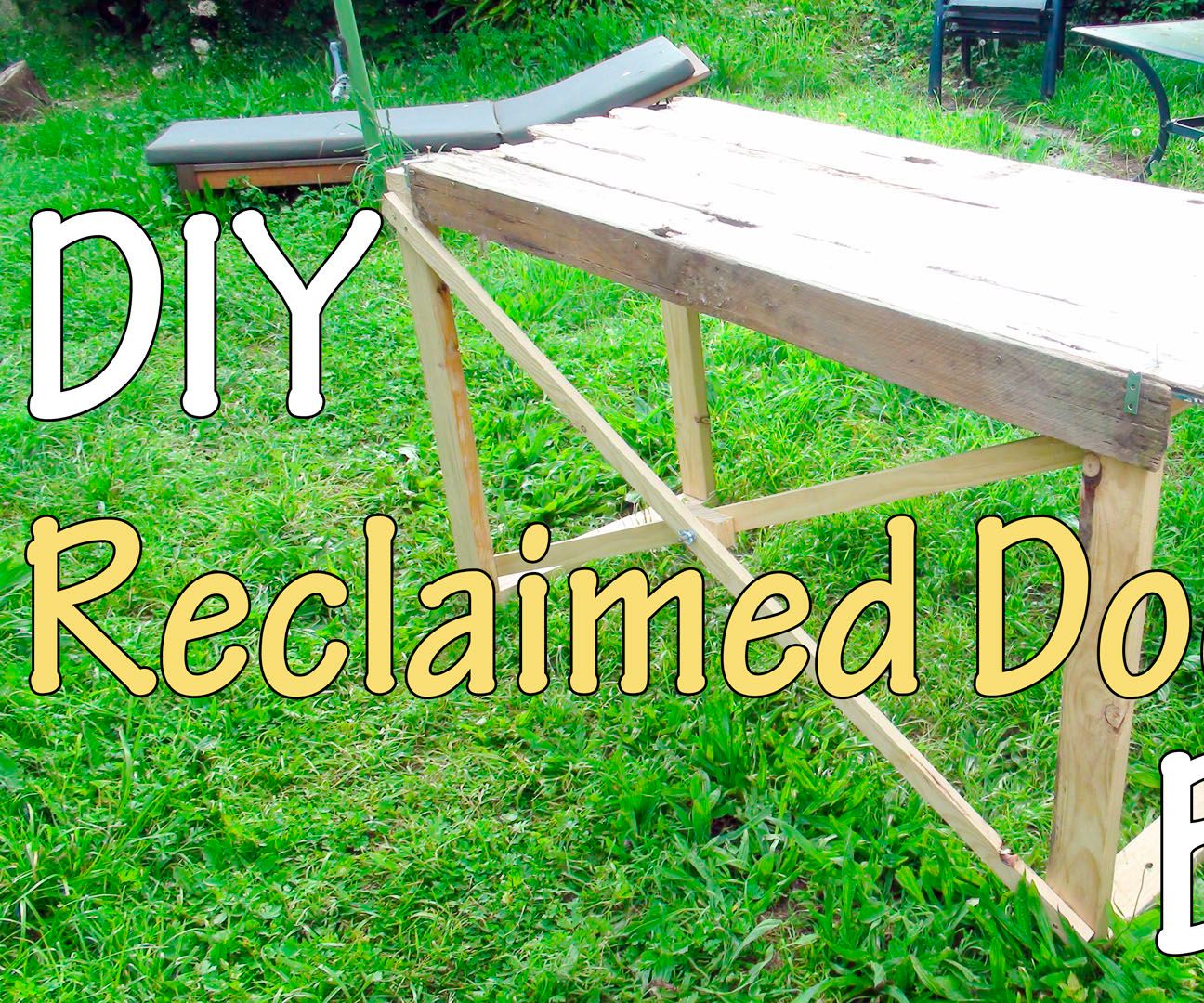 Reclaimed Garage Door Bench Table : 8 Steps (with Pictures) - Instructables