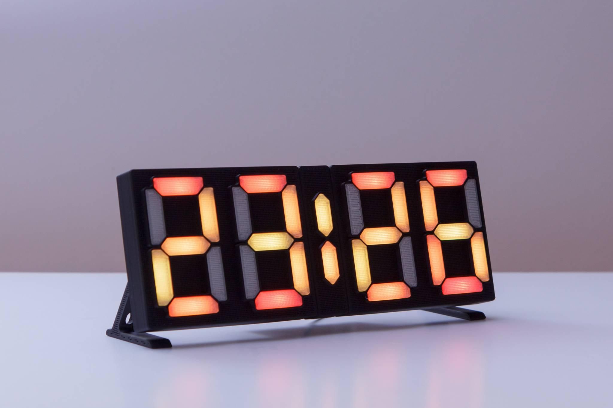 7 Segment Clock - Small Printers Edition : 9 Steps (with Pictures ...