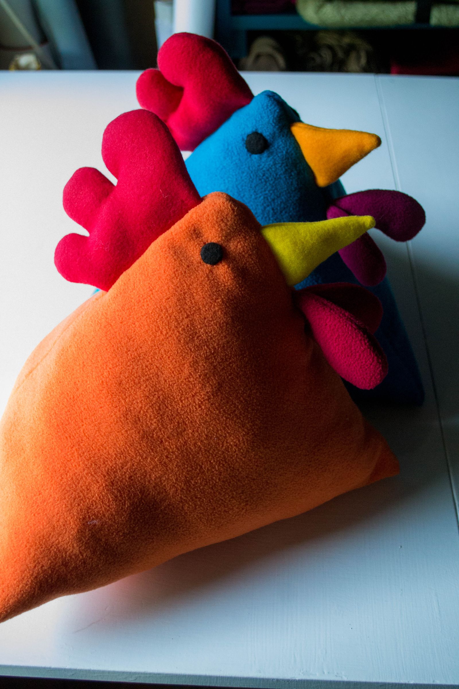 Rainbow Blue Chicken Pillow : 14 Steps (with Pictures) - Instructables