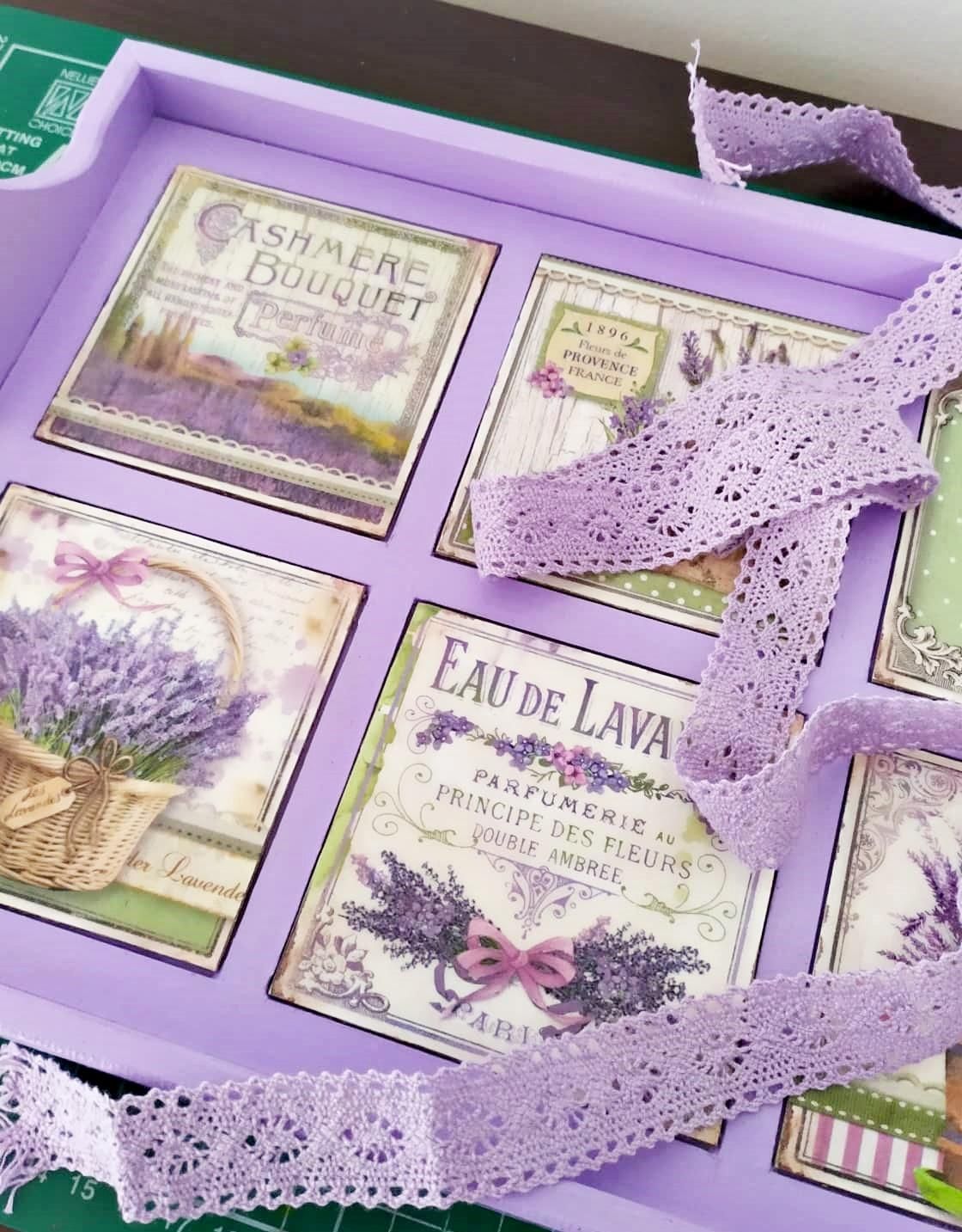 How to Make a Fake Tile Lavender Tray : 8 Steps (with Pictures ...