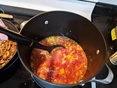 Turn Box Spanish Rice Into Stuffed Peppers Hotdish : 7 Steps (with ...