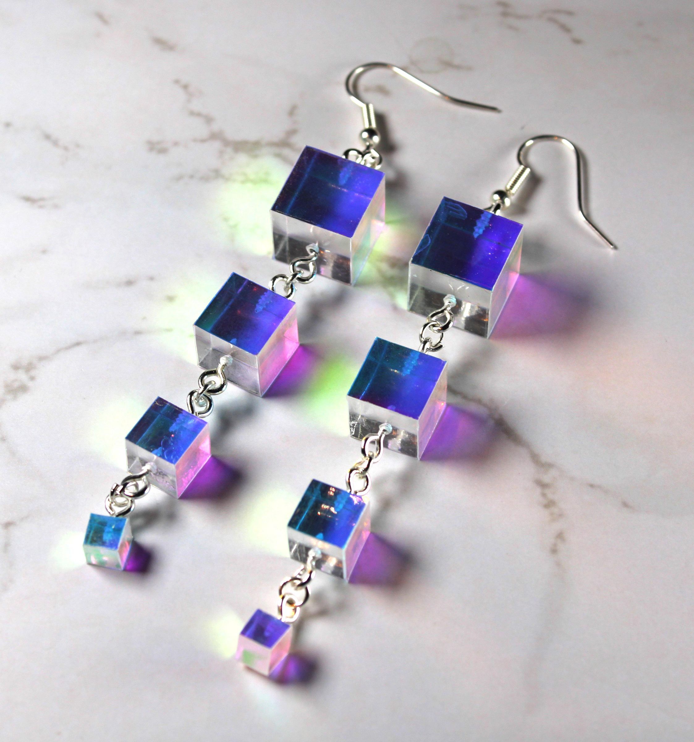 Dichroic Resin Earrings : 4 Steps (with Pictures) - Instructables