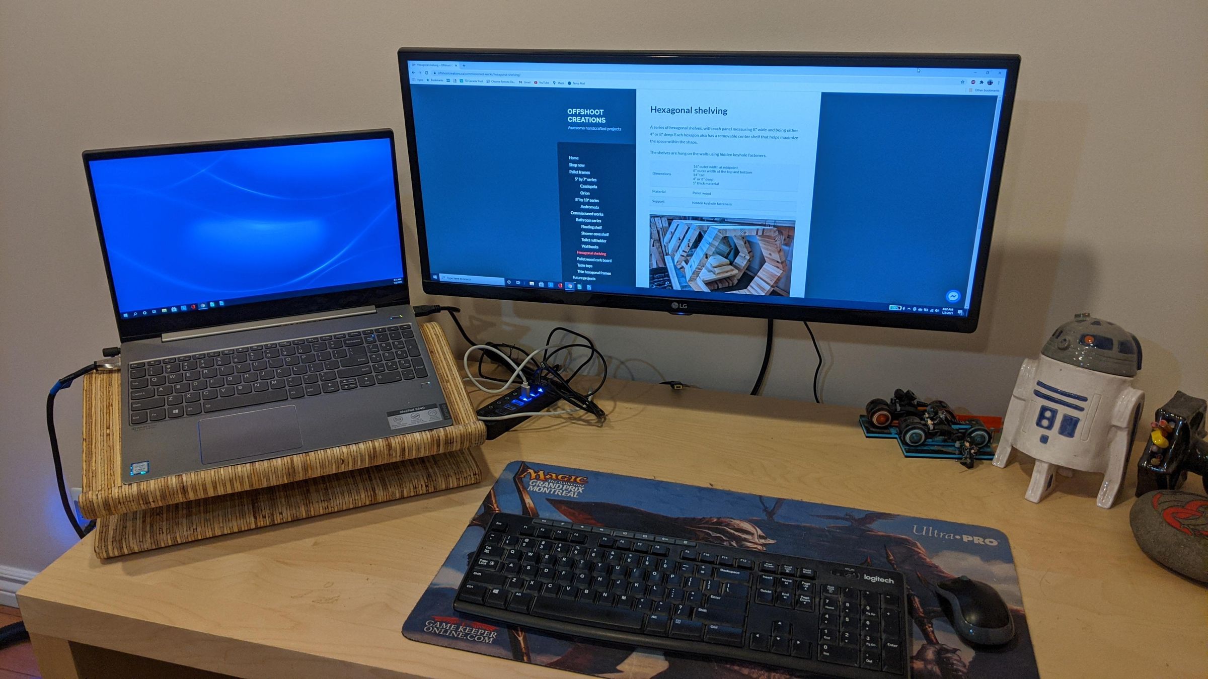 Curvy Plywood Laptop Stand ... With Keyboard Storage! : 5 Steps (with ...