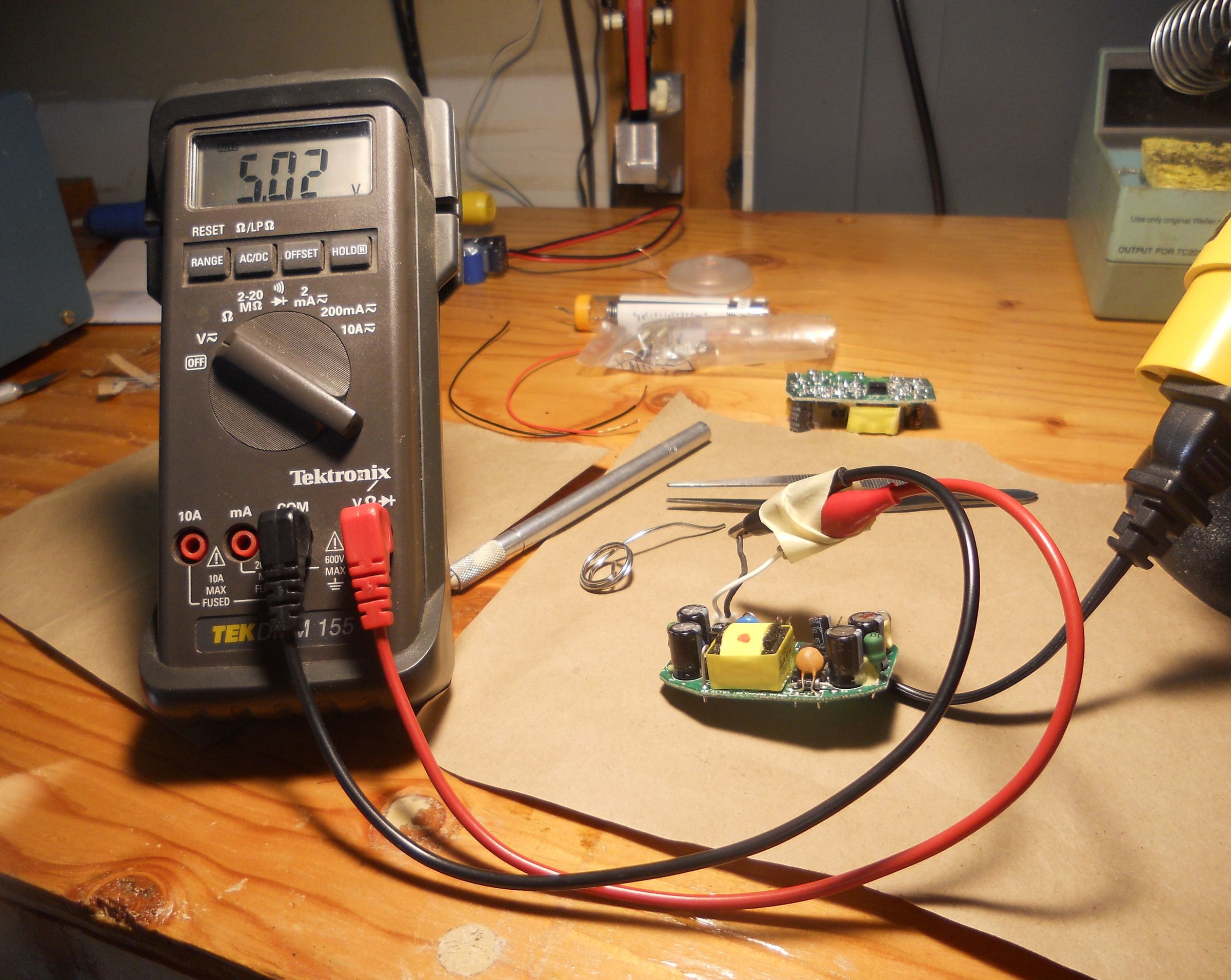 Modifying the Output Voltage of an Adjustable AC-to-DC Converter (Phone ...
