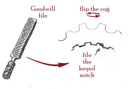 Use a Worn Cassette Cog As a Singlespeed Cog - Instructables