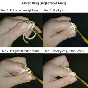 Crochet: Magic Ring (Adjustable Ring for Amigurumi) : 3 Steps (with ...
