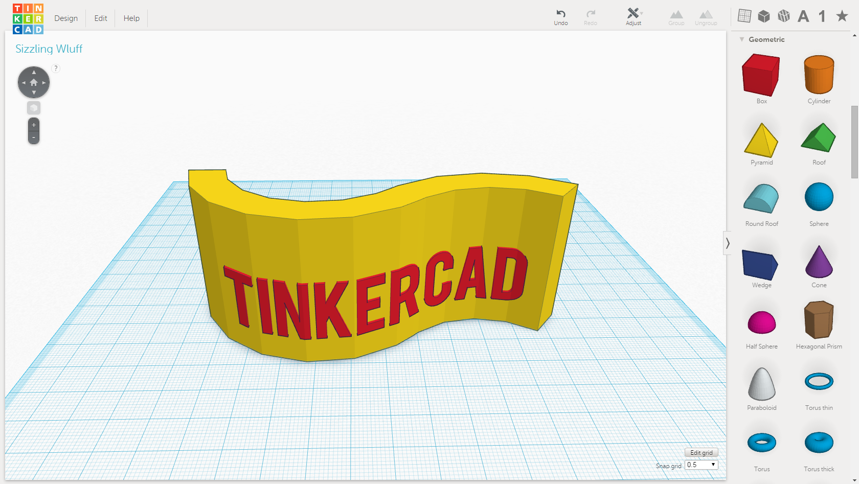 Tinkercad: Easy to Create Curve Text : 6 Steps (with Pictures ...