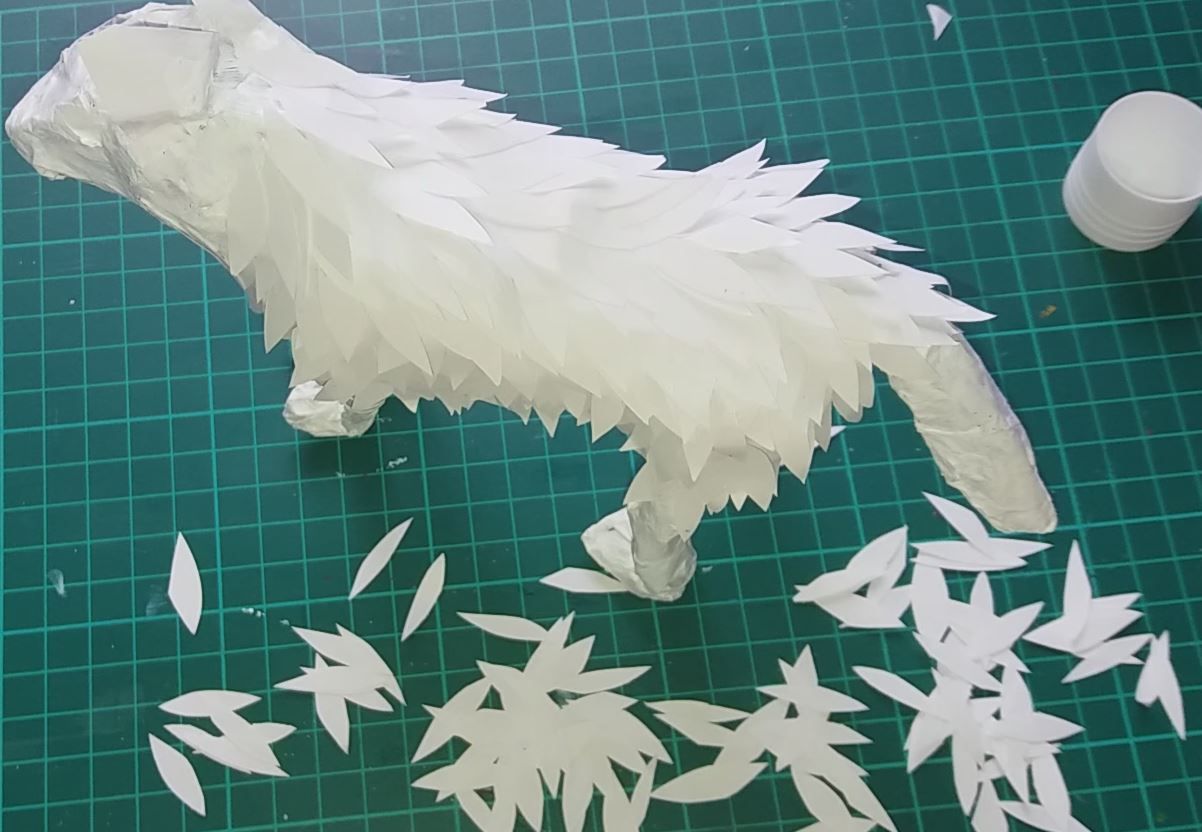 Paper Fantasy Wolf Sculpture : 8 Steps (with Pictures) - Instructables