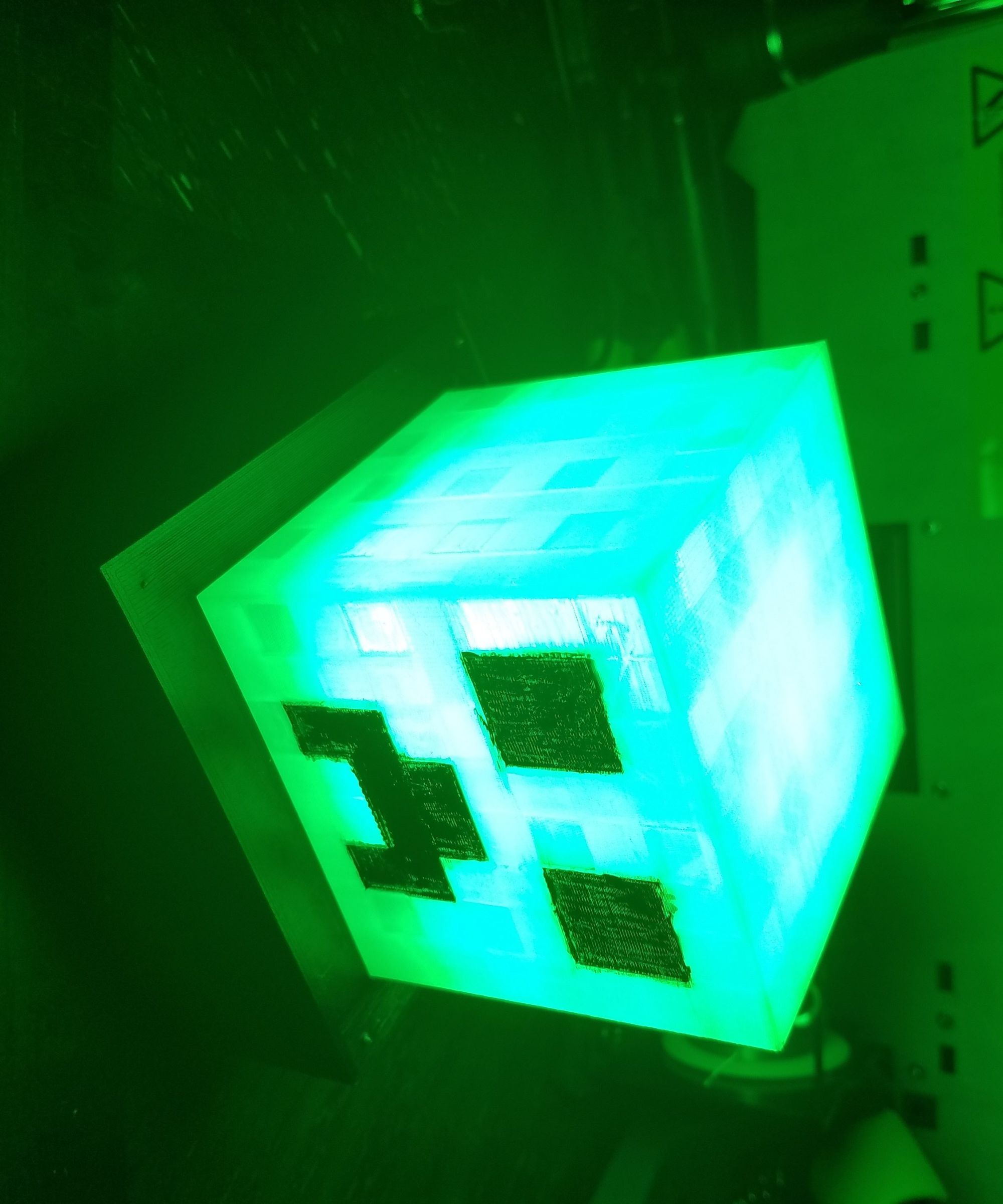 Minecraft Creeper Timed Night Light Lamp - Prototype : 7 Steps (with ...