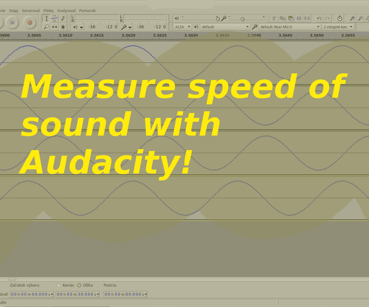 how to measure the speed of sound with two lumps of wood ... DIY ...