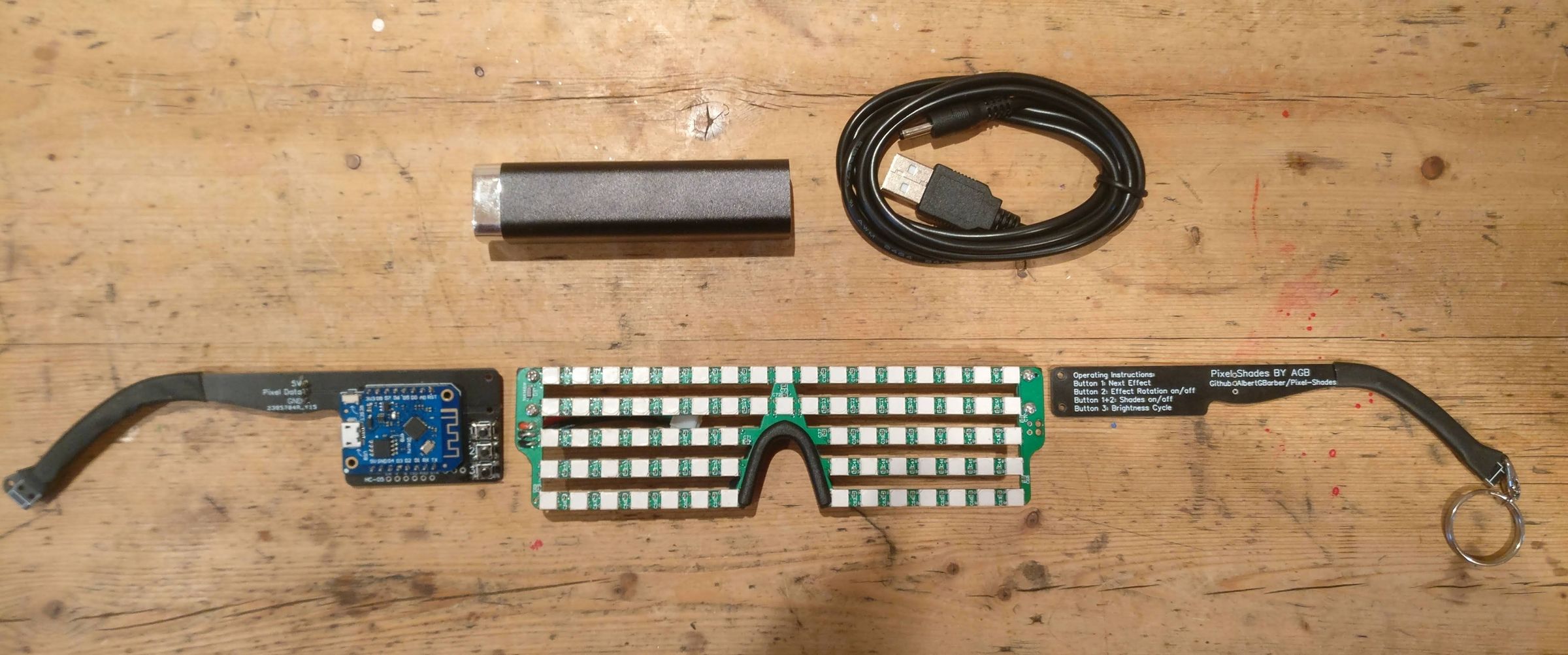 RGB LED Pixel Shades : 17 Steps (with Pictures) - Instructables