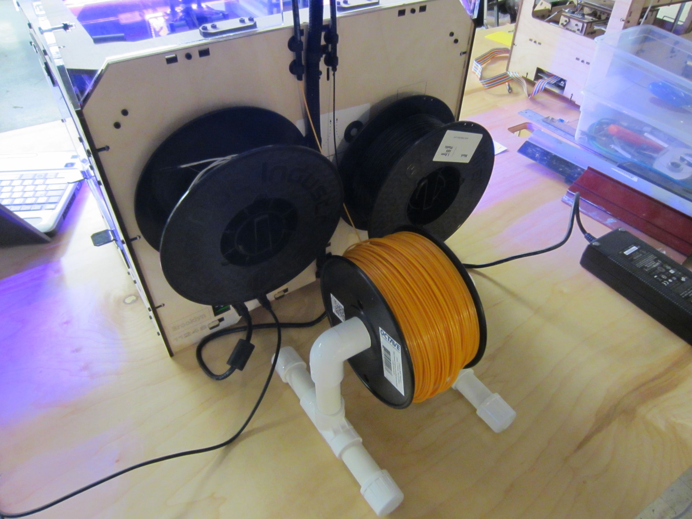 Low Cost 3D Printer Filament Spool Stand : 6 Steps - Instructables