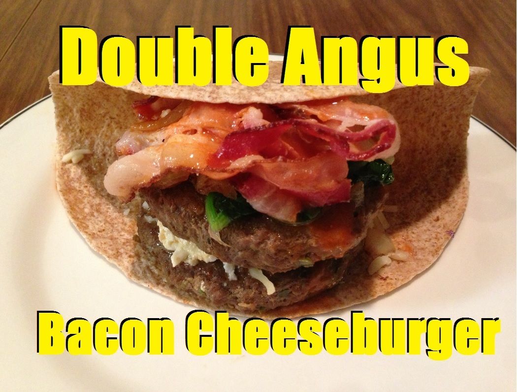 How to Make Double Angus Bacon Cheeseburger Wraps With Spinach and ...