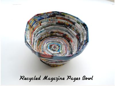 Recycled Magazine Pages Bowl : 6 Steps (with Pictures) - Instructables