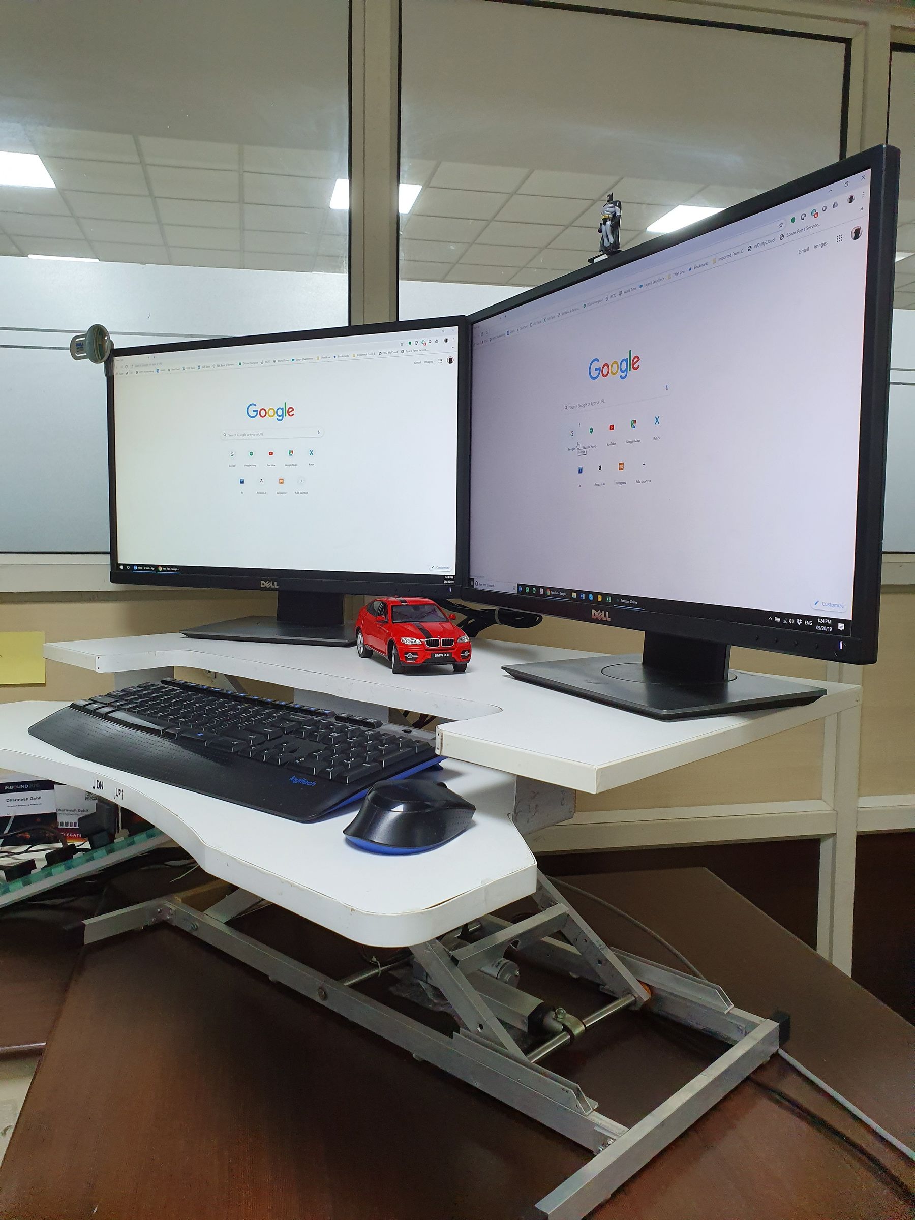 Electric Sit Stand Desk Converter : 7 Steps (with Pictures) - Instructables