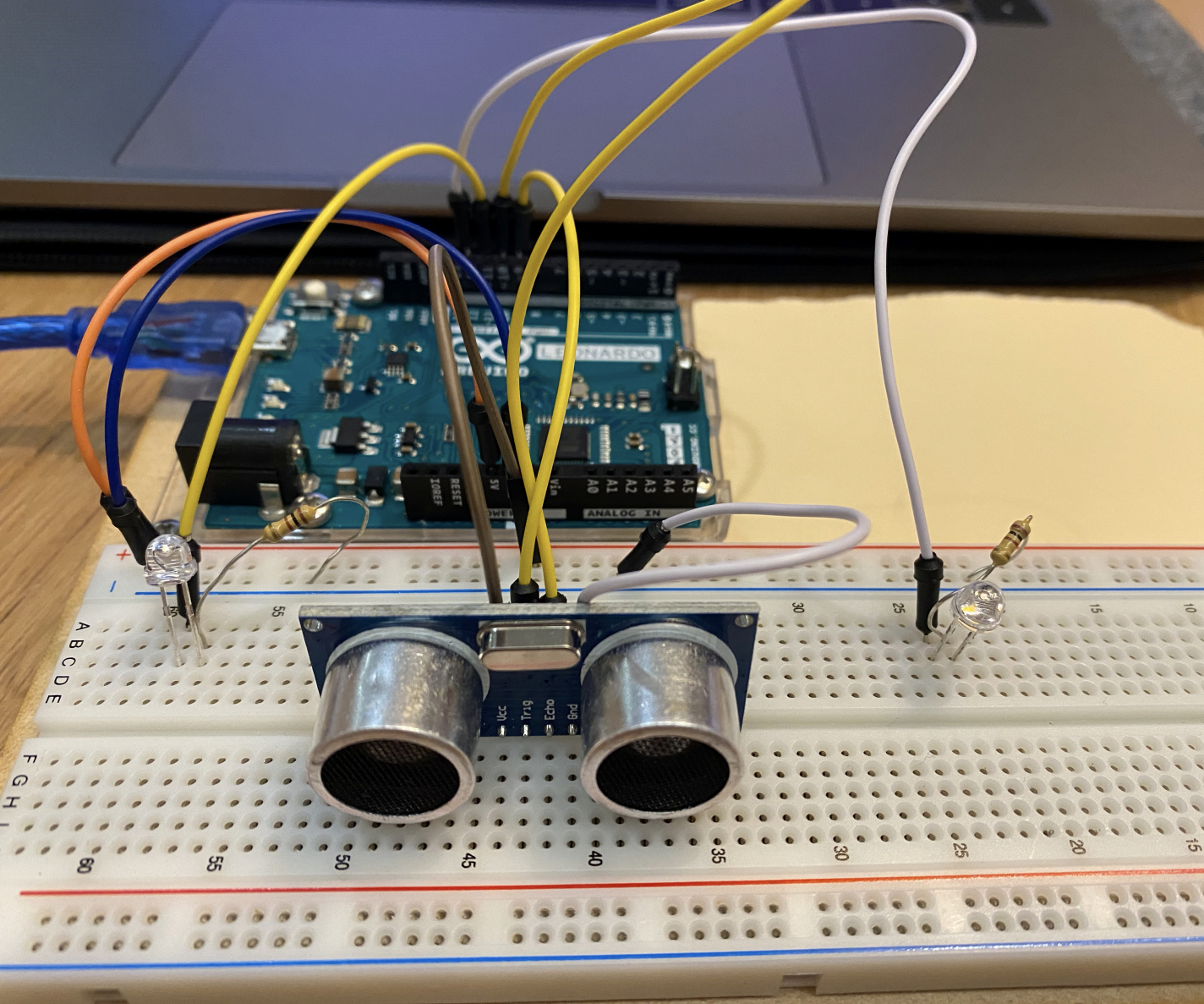 very simple hc-sr04 connection to arduino example DIY Project - Step-by-Step DIY Project ...