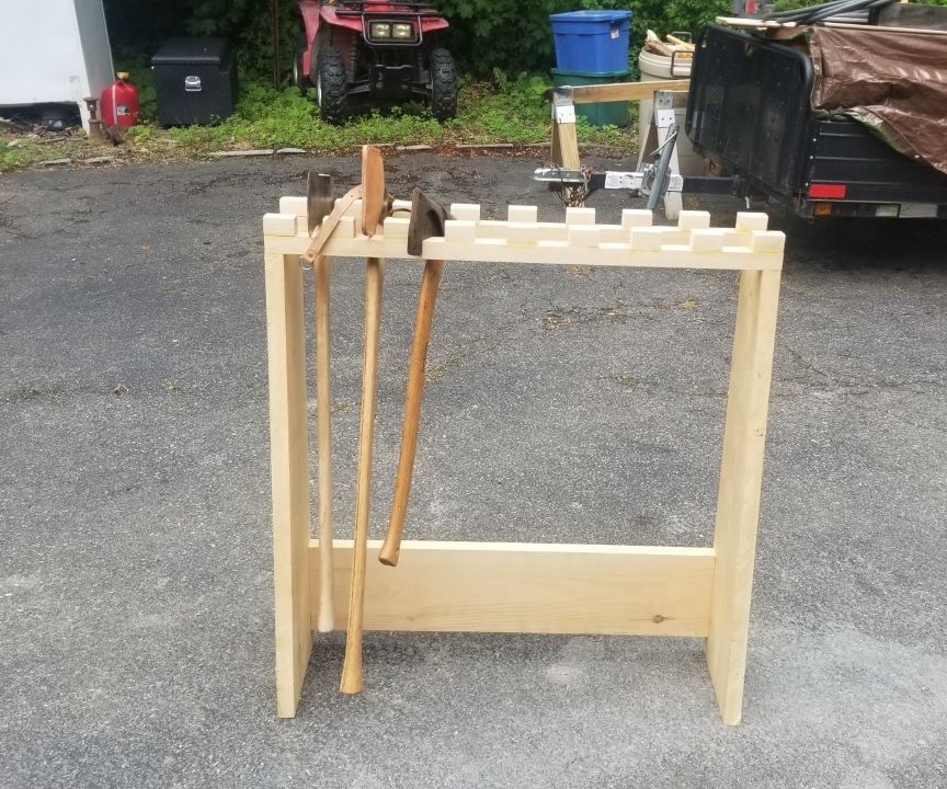 Plumb Style Axe Rack : 11 Steps - Instructables