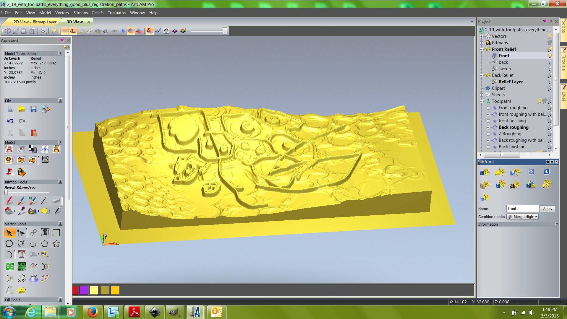 Artcam 2015 generate g code - lasopagraphic