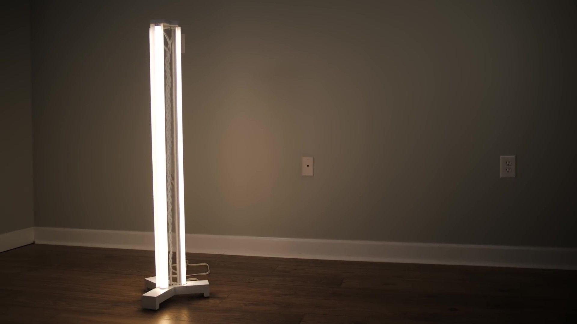 How to Make a DIY Smart LED Floor Lamp // Limited Tools Build : 9 Steps ...