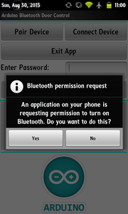 Arduino & Android Based Bluetooth Control Password Protected Door Lock ...