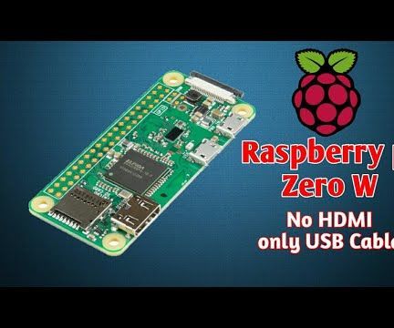 Getting Started With Raspberry Pi Zero W No HDMI Only USB Cable SSH Into Pi : 5 Steps ...