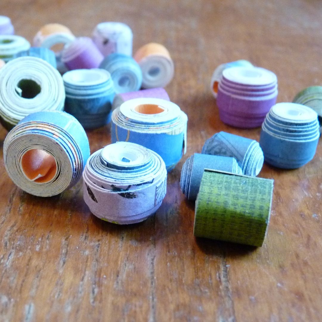Paper Bead & Leather Bracelet : 14 Steps (with Pictures) - Instructables