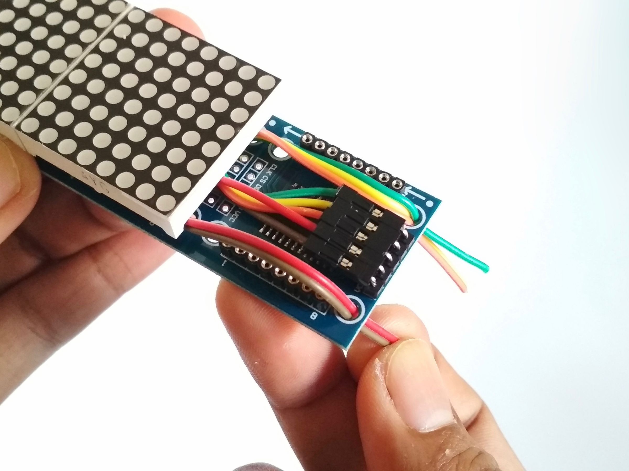IoT Smart Clock Dot Matrix Use Wemos ESP8266 - ESP Matrix : 12 Steps ...