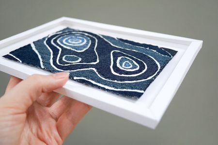 DIY Topographic Map in Denim | Fun Recycling Project | Wall Art : 8 ...