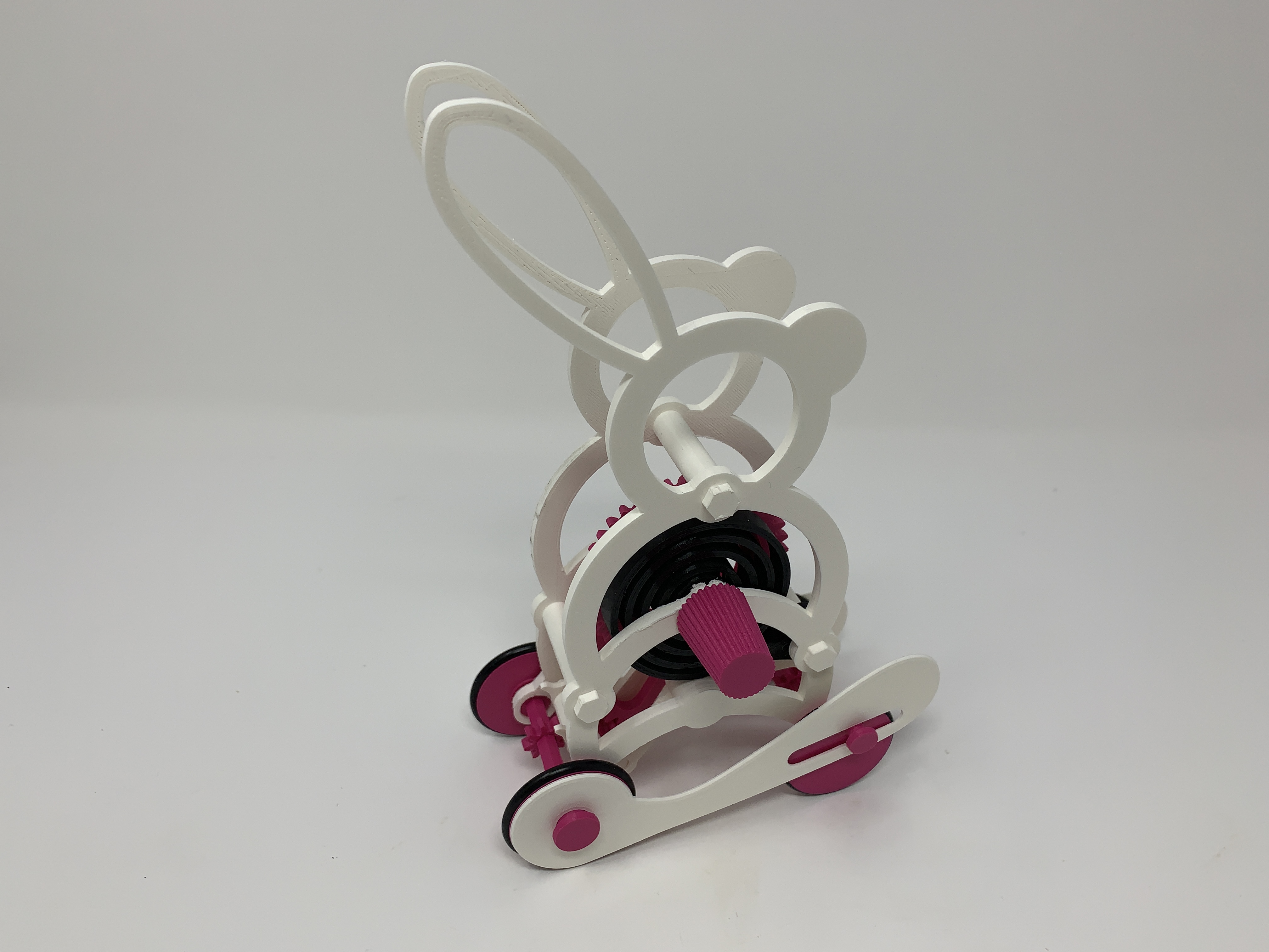 Windup Bunny 2 With a PLA Spring Motor and Floating Pinion Drive : 5 ...