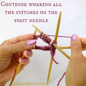 How to Actually KNIT on DPN! : 14 Steps - Instructables