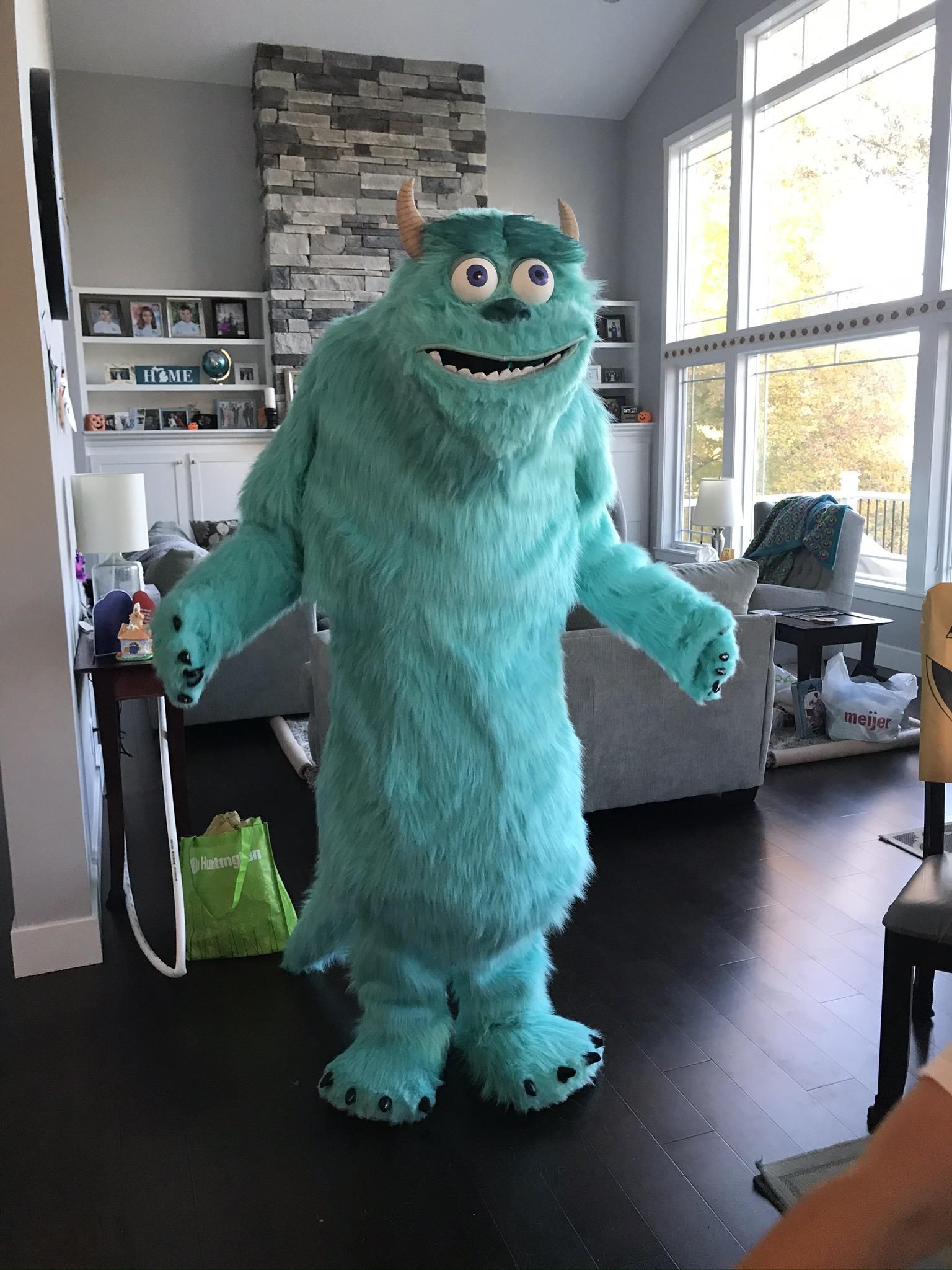 Sulley (Trademark Disney) Monster Homemade Halloween Costume : 11 Steps ...