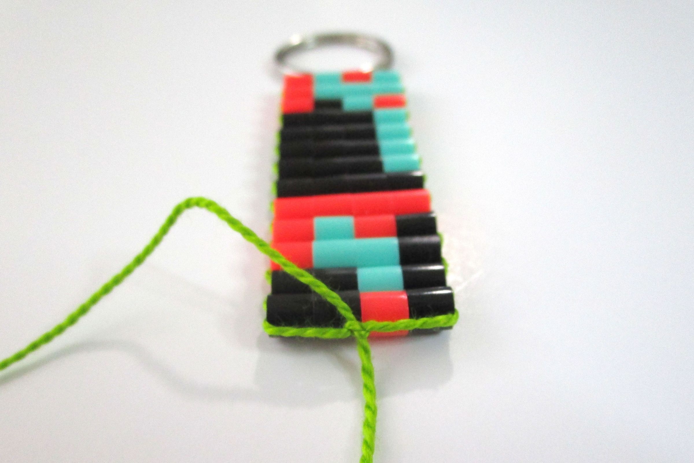 Morse Code Woven Beaded Keychain : 10 Steps (with Pictures) - Instructables