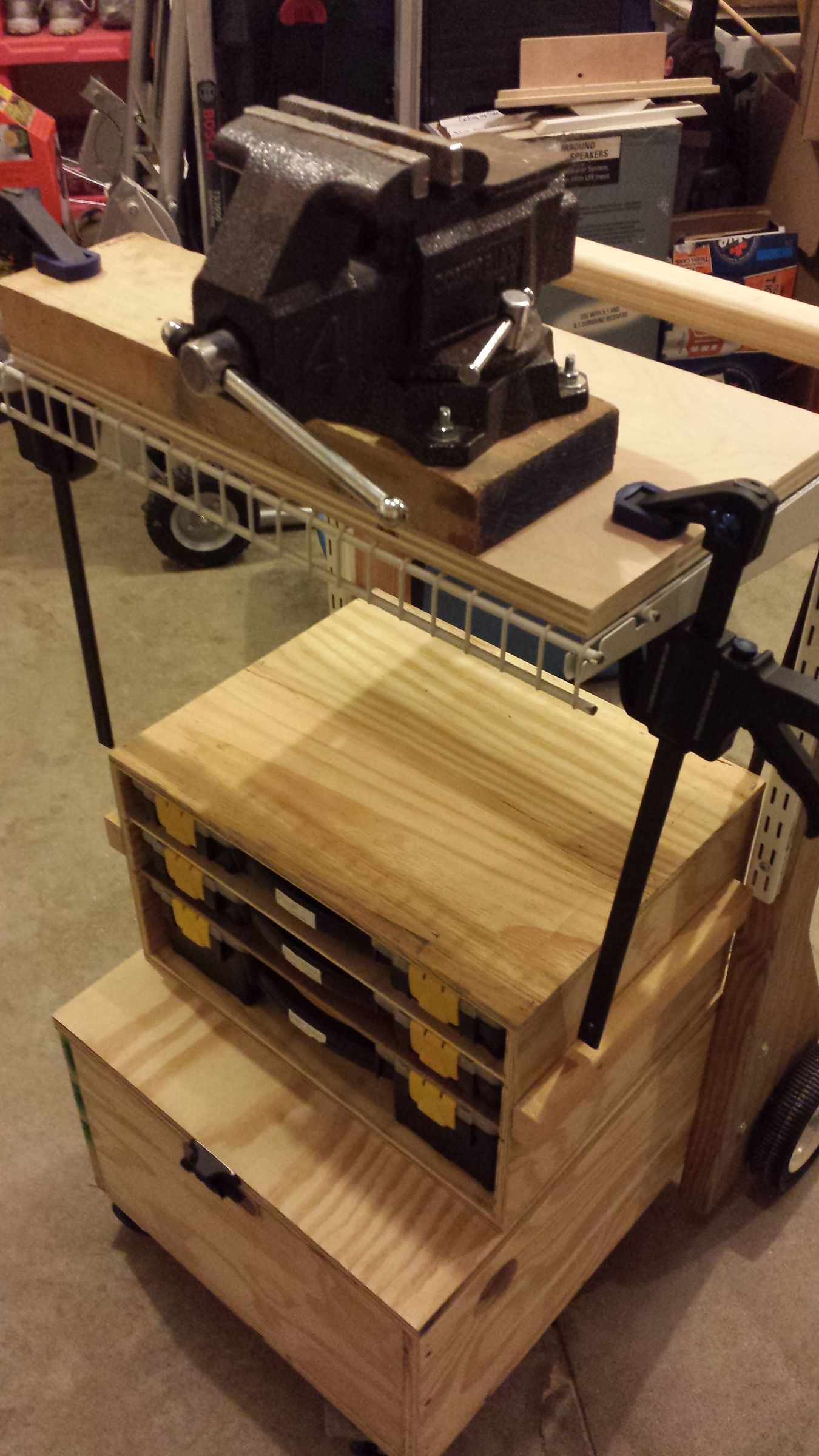 Mobile Toolbox and Work Station : 5 Steps - Instructables