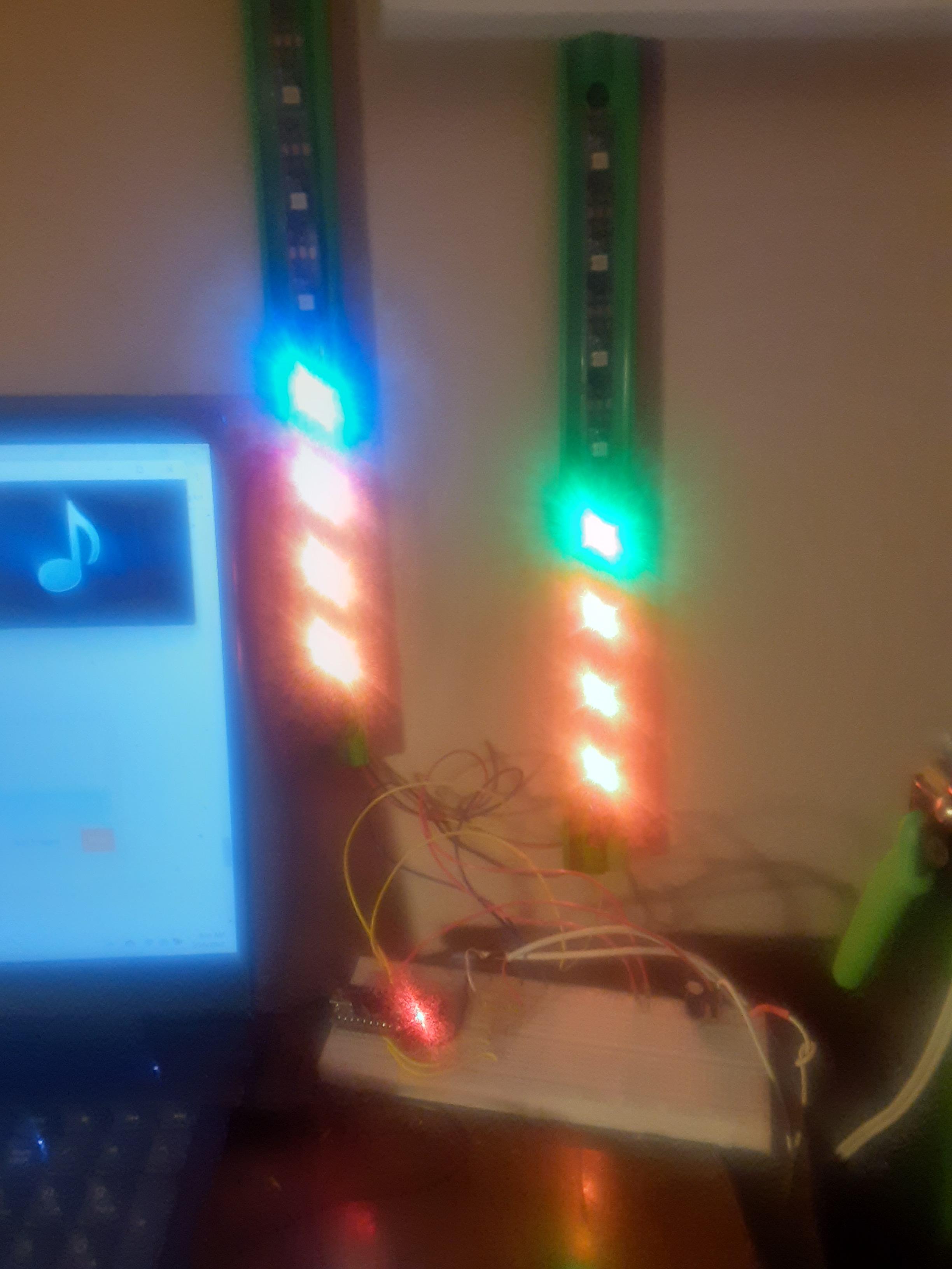 Vu meter arduino nano and ws2812b с микрофоном - Новый стиль звука