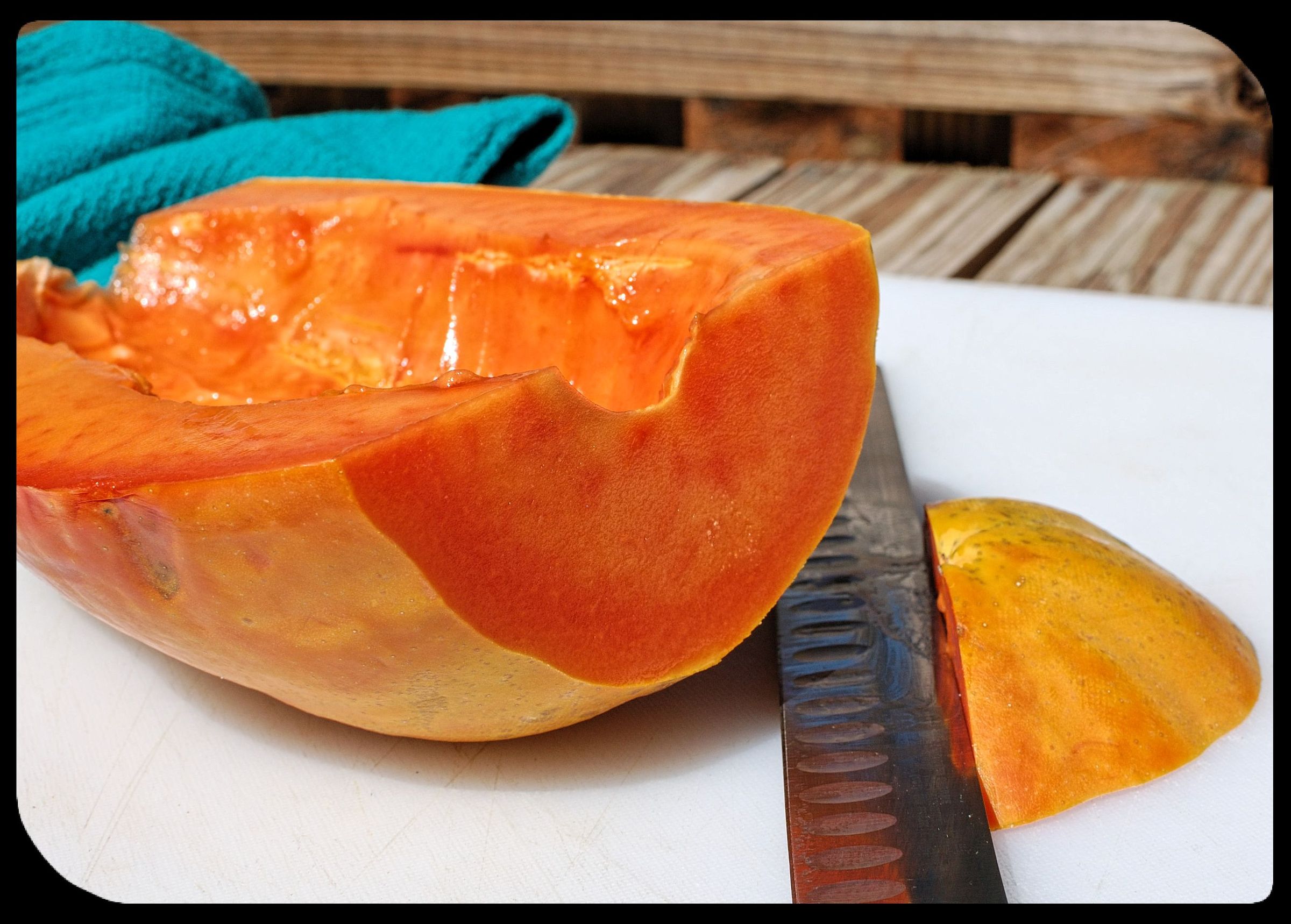 Fresh Papaya - Cleaning and Cutting : 3 Steps (with Pictures ...