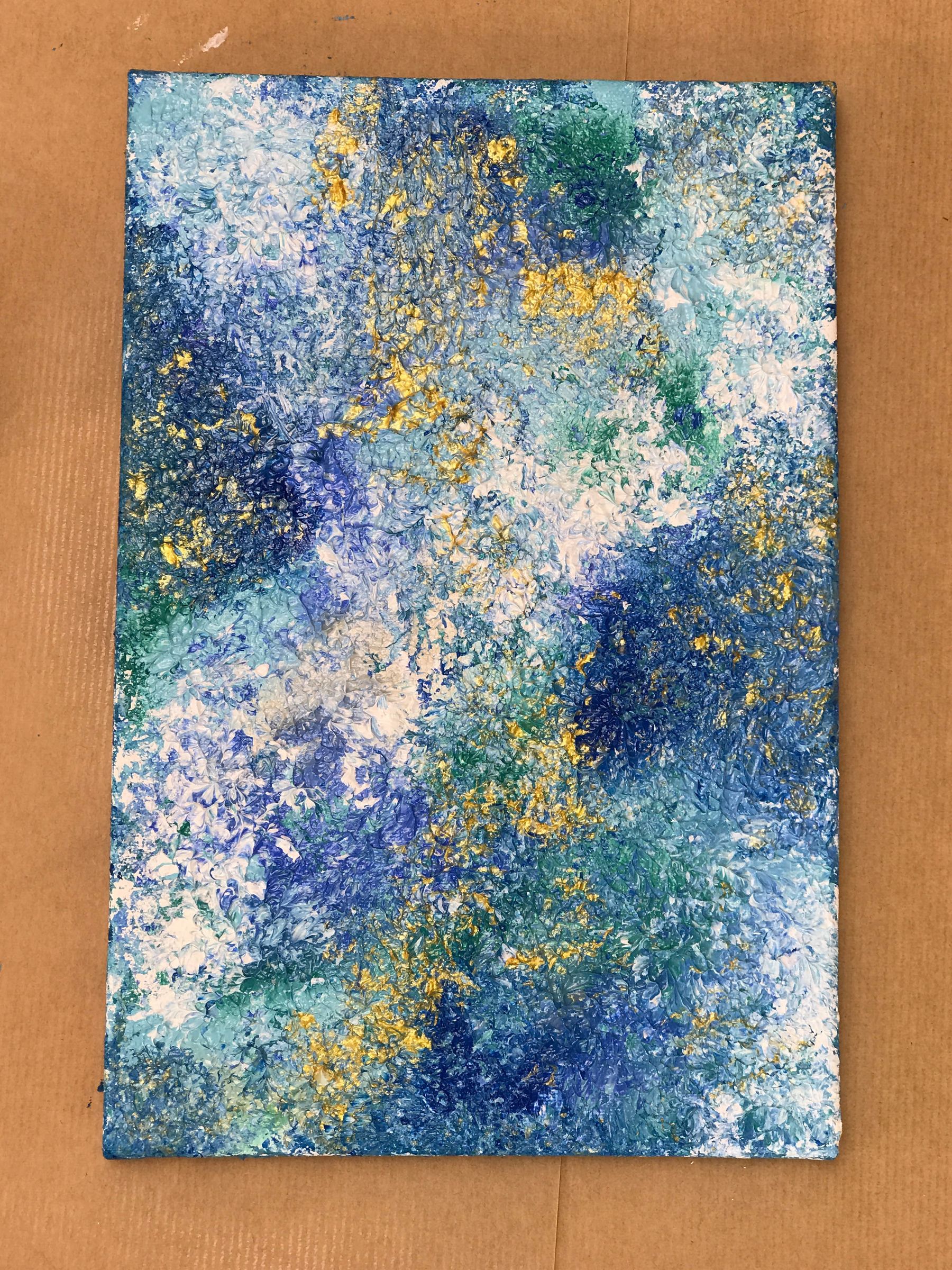 DIY Gold Acrylic Abstract Painting : 13 Steps (with Pictures ...