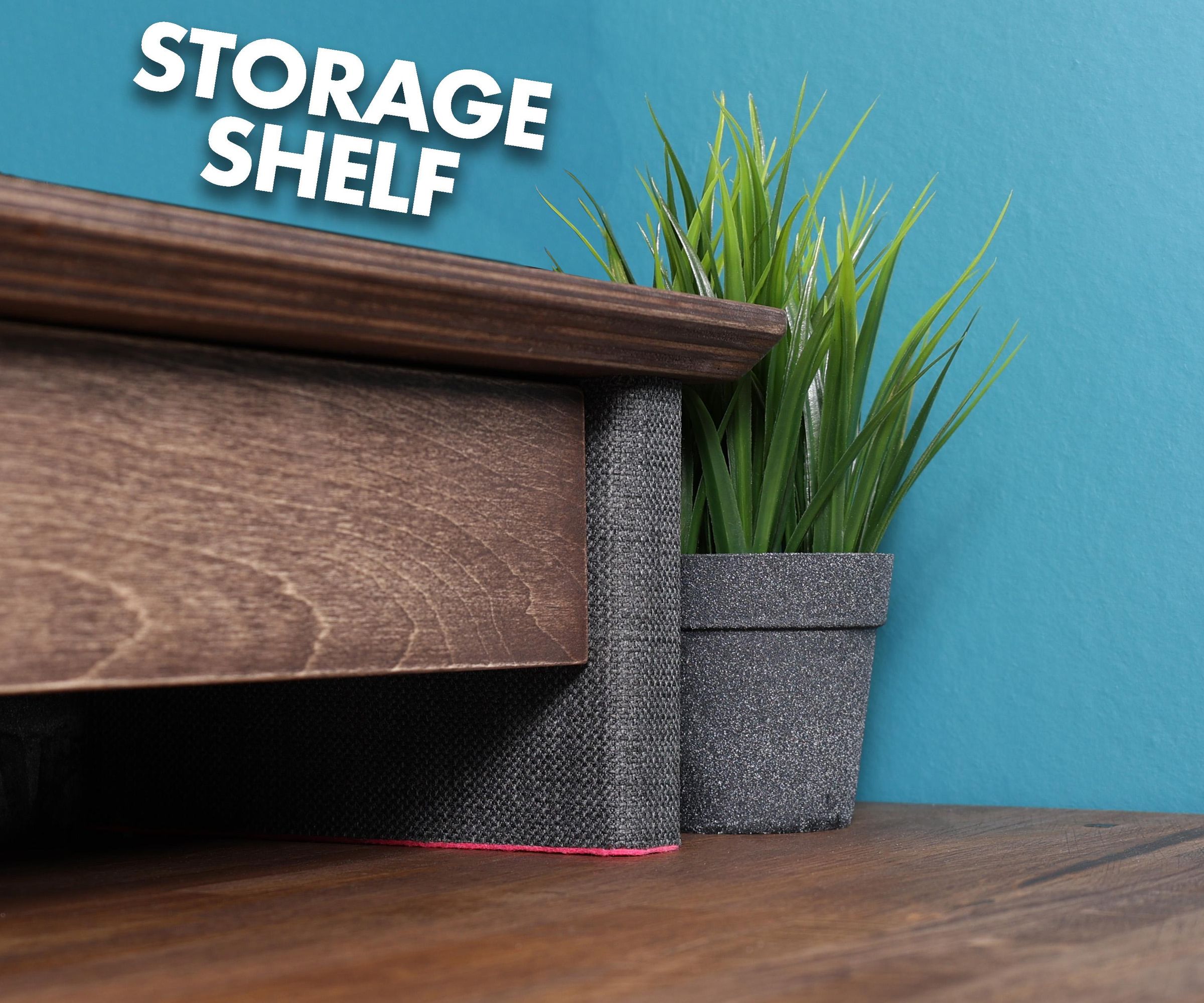 How to Make a Storage Shelf for a Desk - DIY Monitor Stand : 6 Steps ...