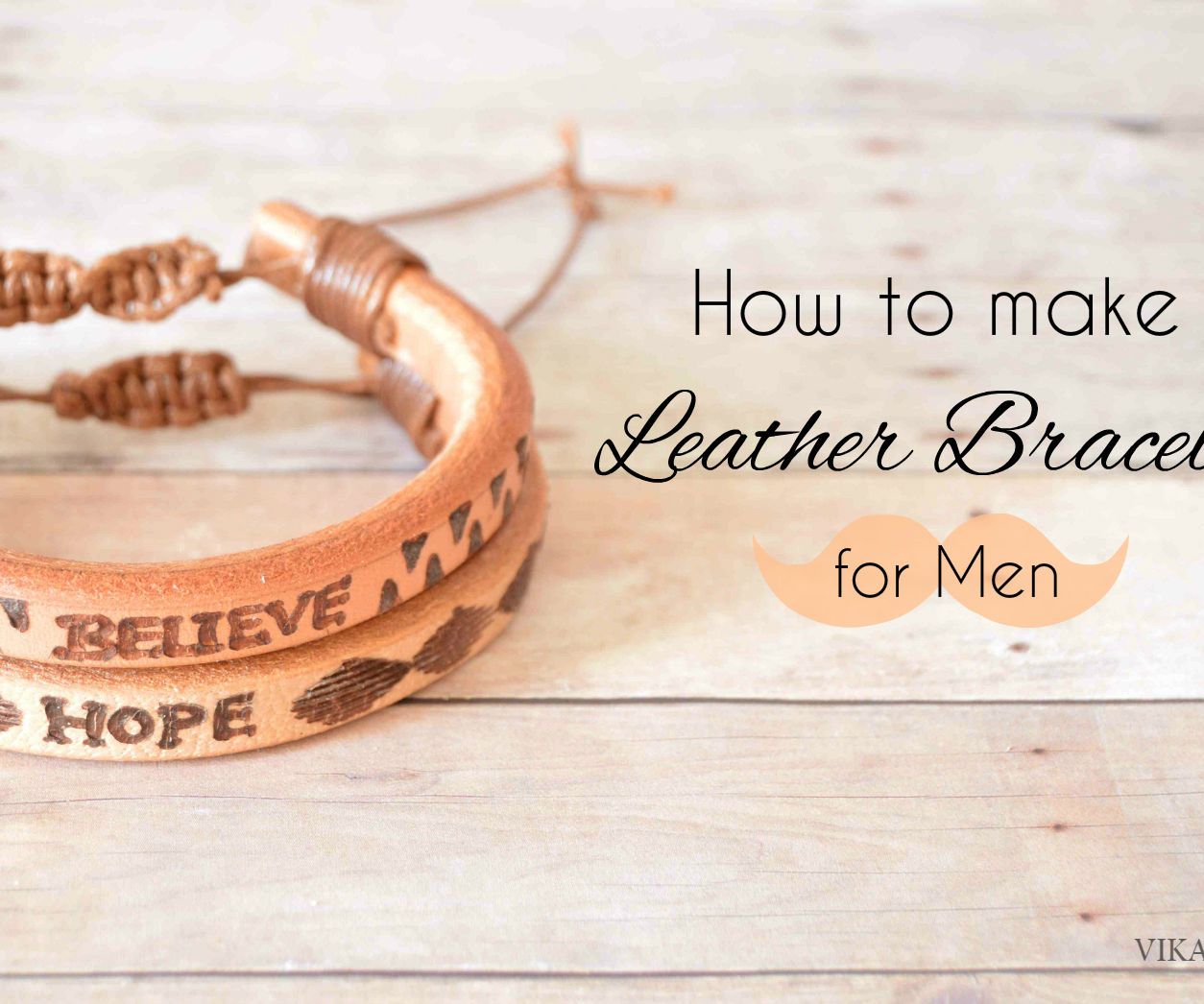 How to Make Leather Bracelet for Men : 6 Steps (with Pictures ...