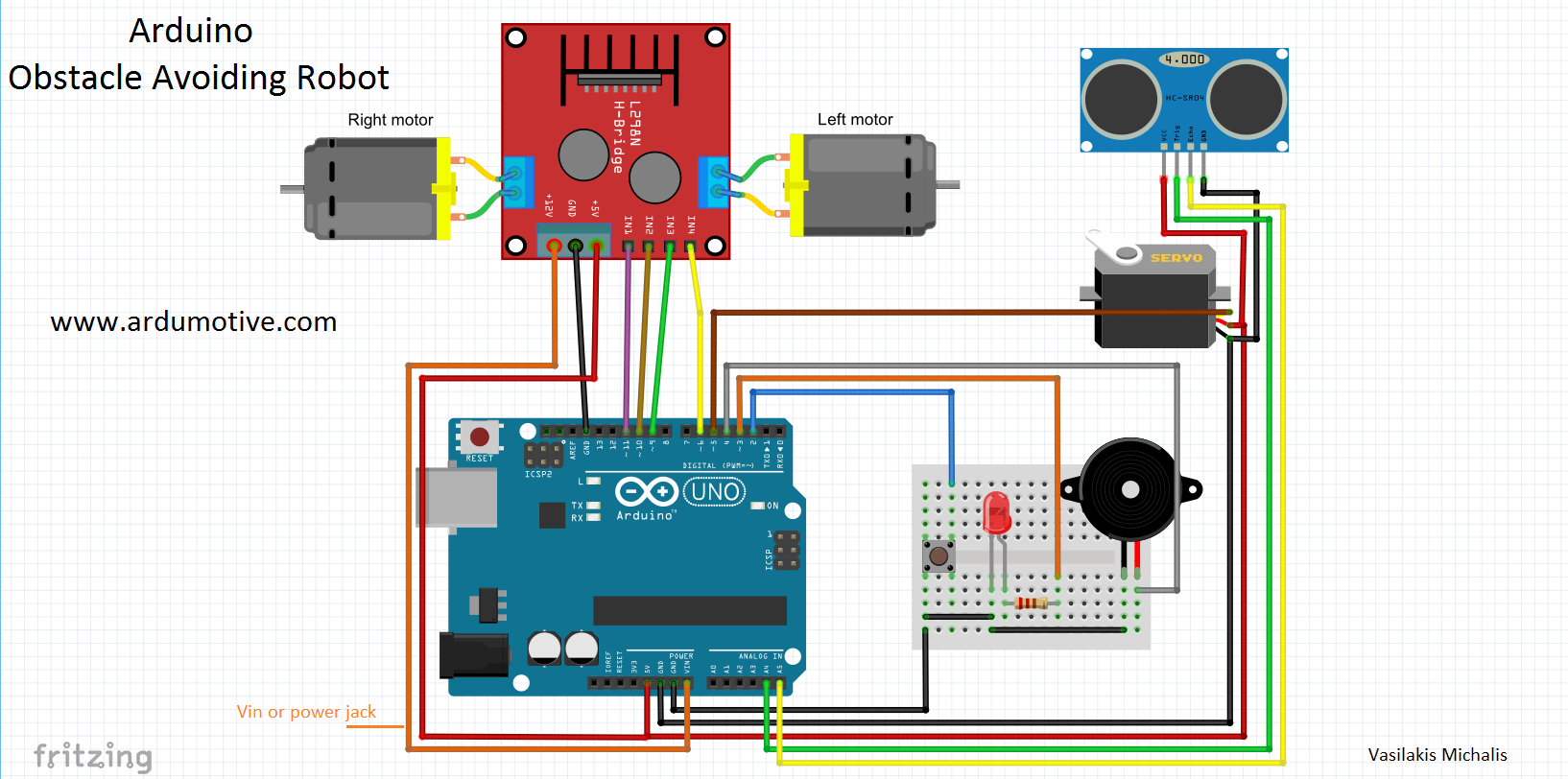 Arduino Obstacle Avoiding Robot : 7 Steps (with Pictures) - Instructables