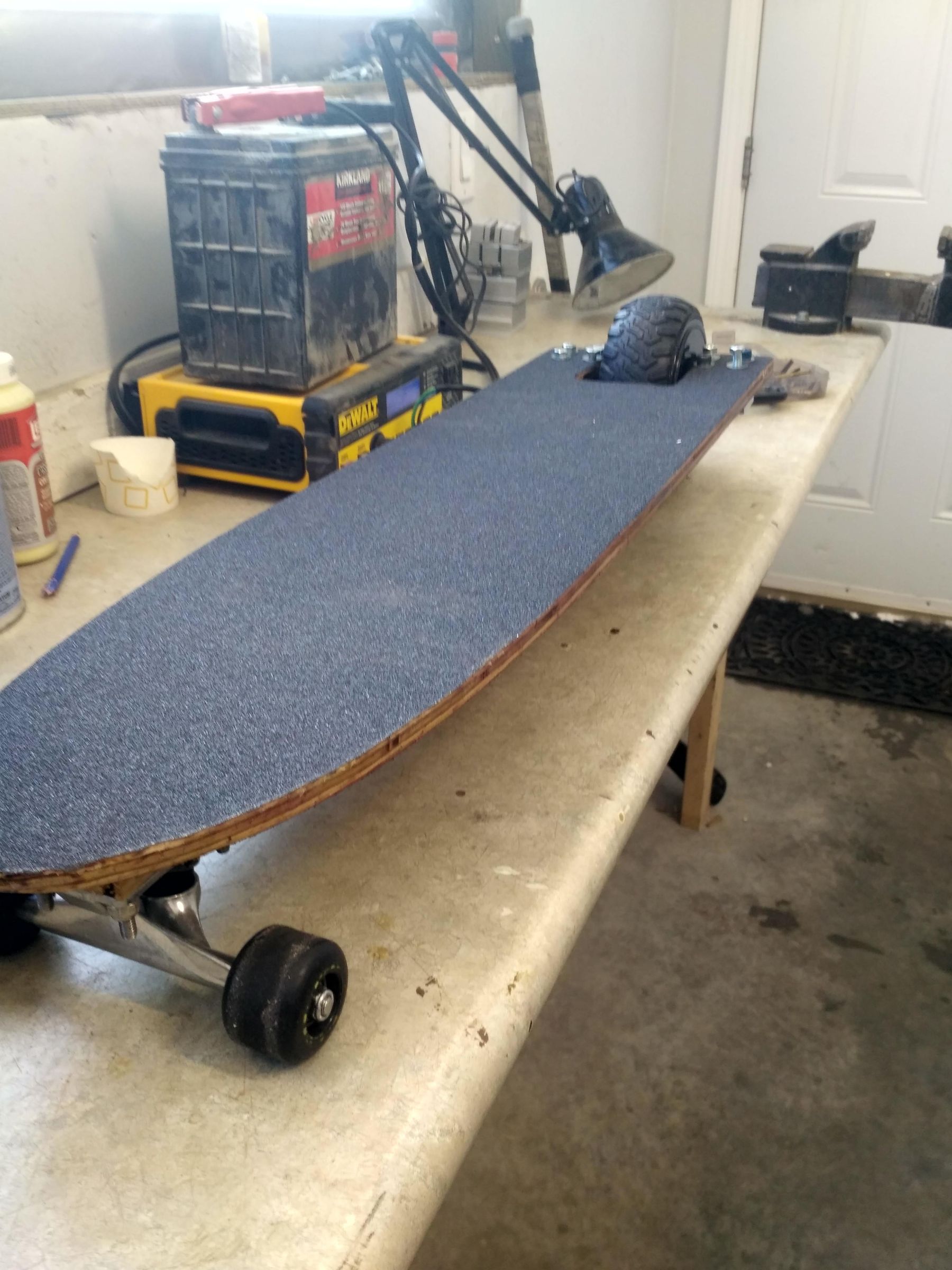 DIY 3-Wheeled Electric Skateboard With a Hub-Motor : 5 Steps (with ...