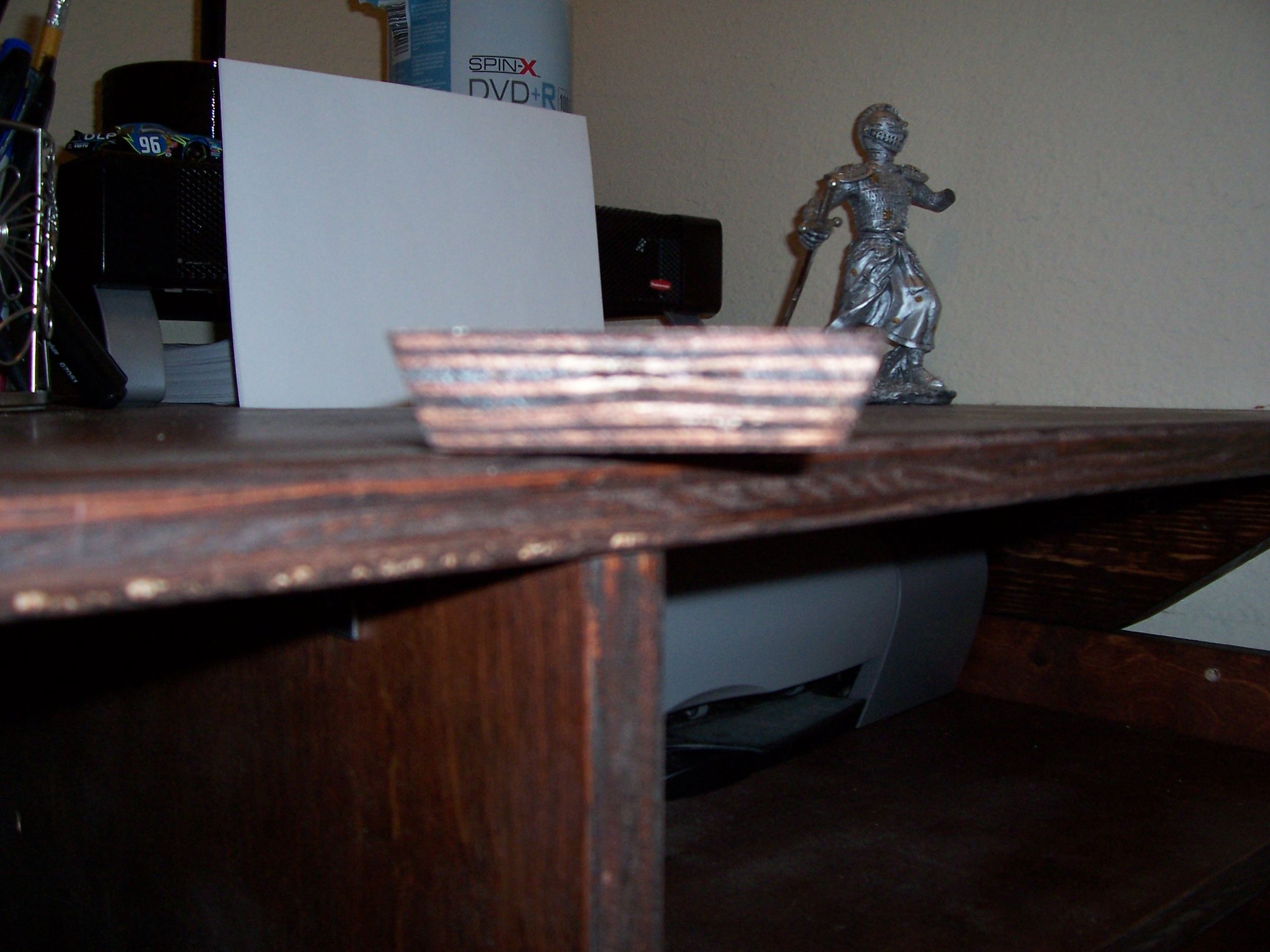 Floating Computer Desk Workstation (with Hidden Printer Area and ...