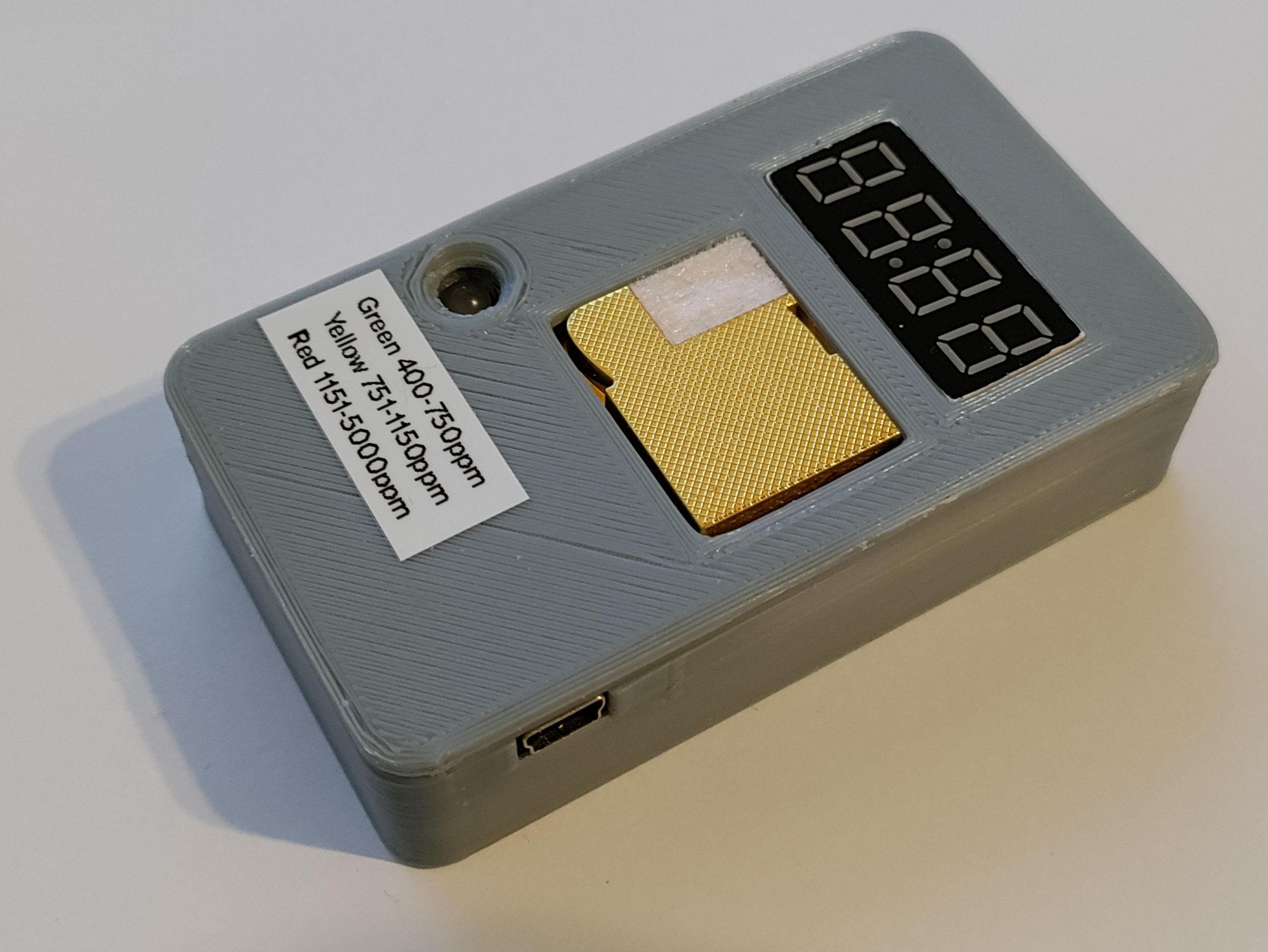 CO2 Level Indicator (4x7 Segment RGB LED Manual Calibration) : 7 Steps ...