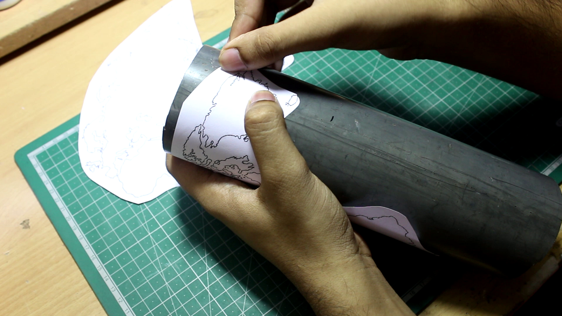 Backlit World Map From an Old PVC Pipe : 15 Steps (with Pictures ...