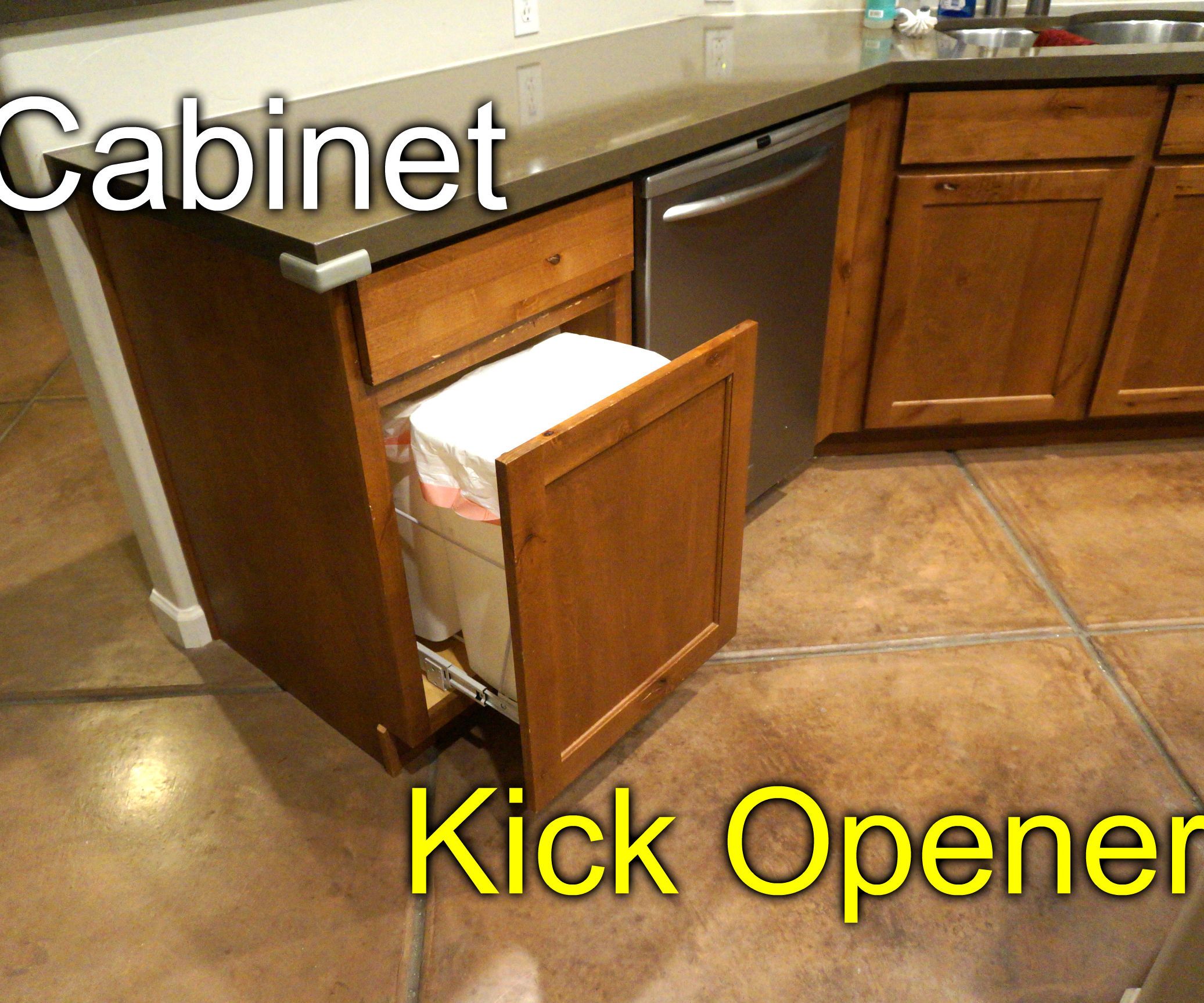 Cabinet Opener - Kick to Open : 8 Steps (with Pictures) - Instructables
