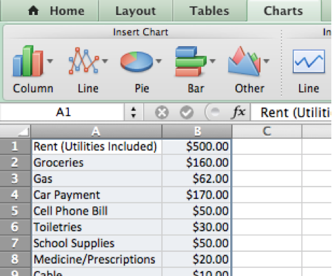 creating a college budget in microsoft excel DIY Project to Discover ...
