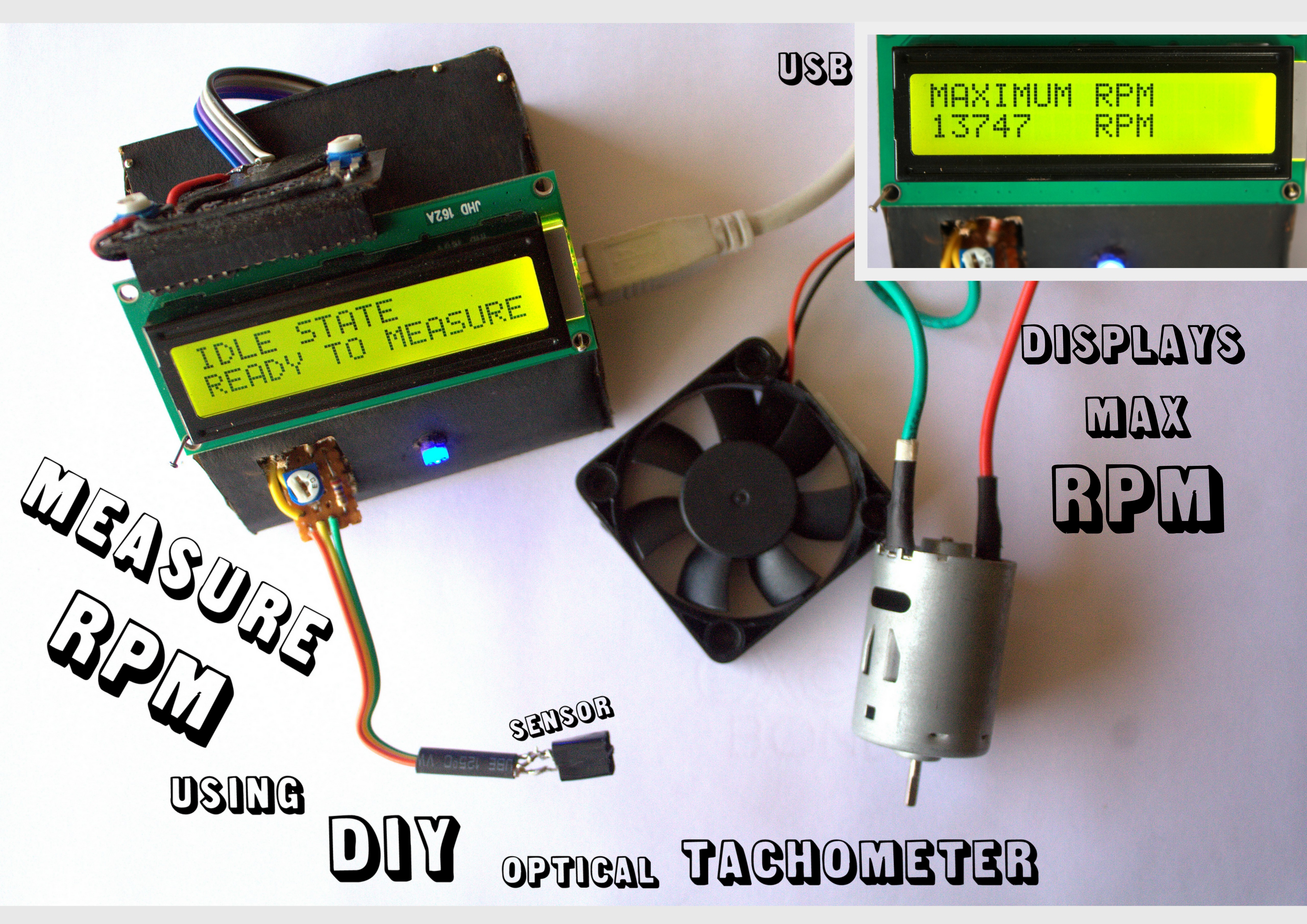 Measure RPM - Optical Tachometer : 10 Steps (with Pictures) - Instructables