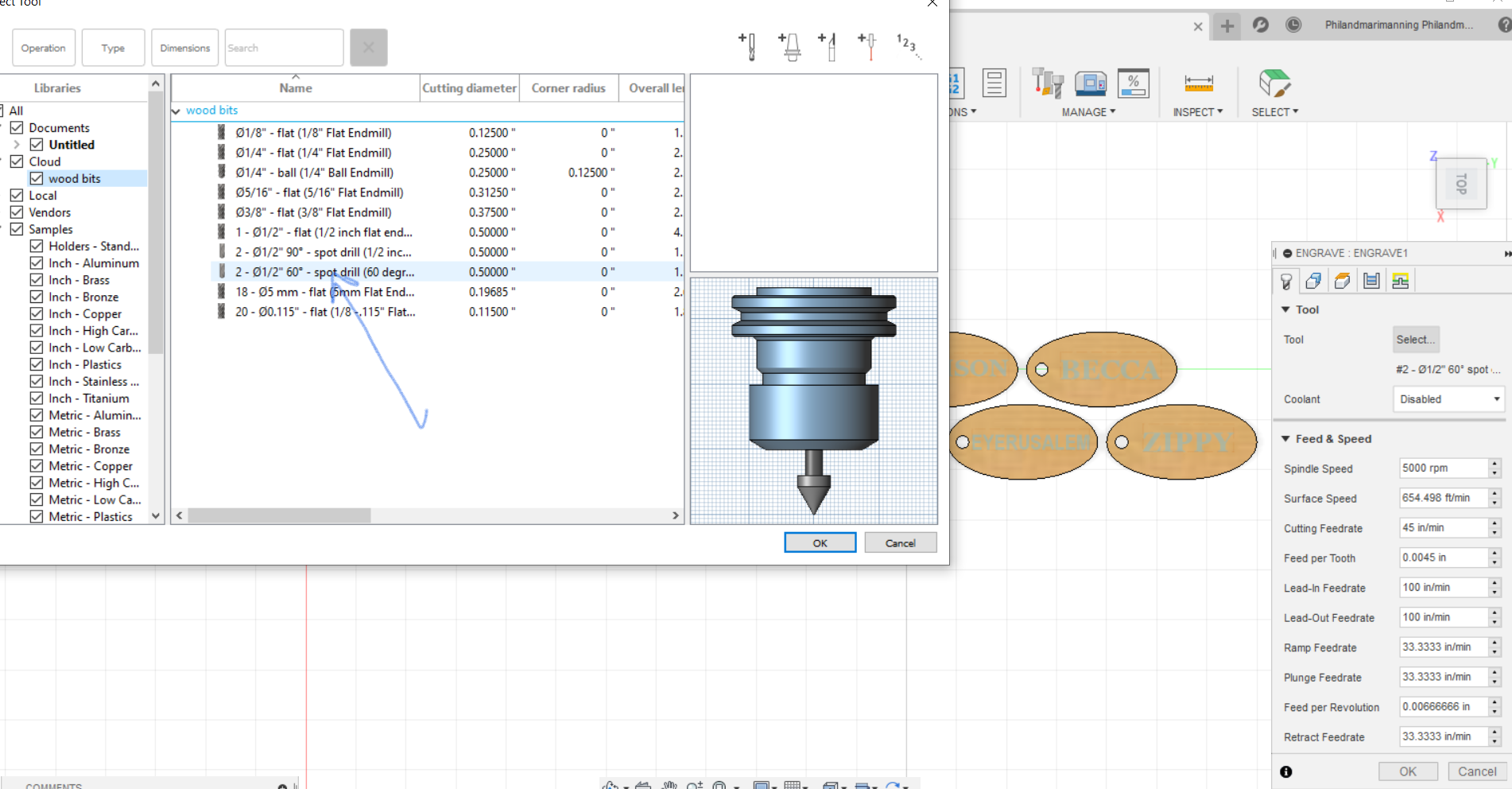 Make a Keychain With Fusion 360, a CNC Machine and Scrap Wood : 10 ...