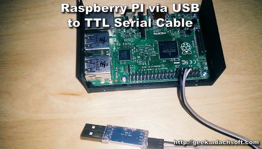 Connect to Raspberry PI Via USB to TTL Serial Cable : 4 Steps - Instructables