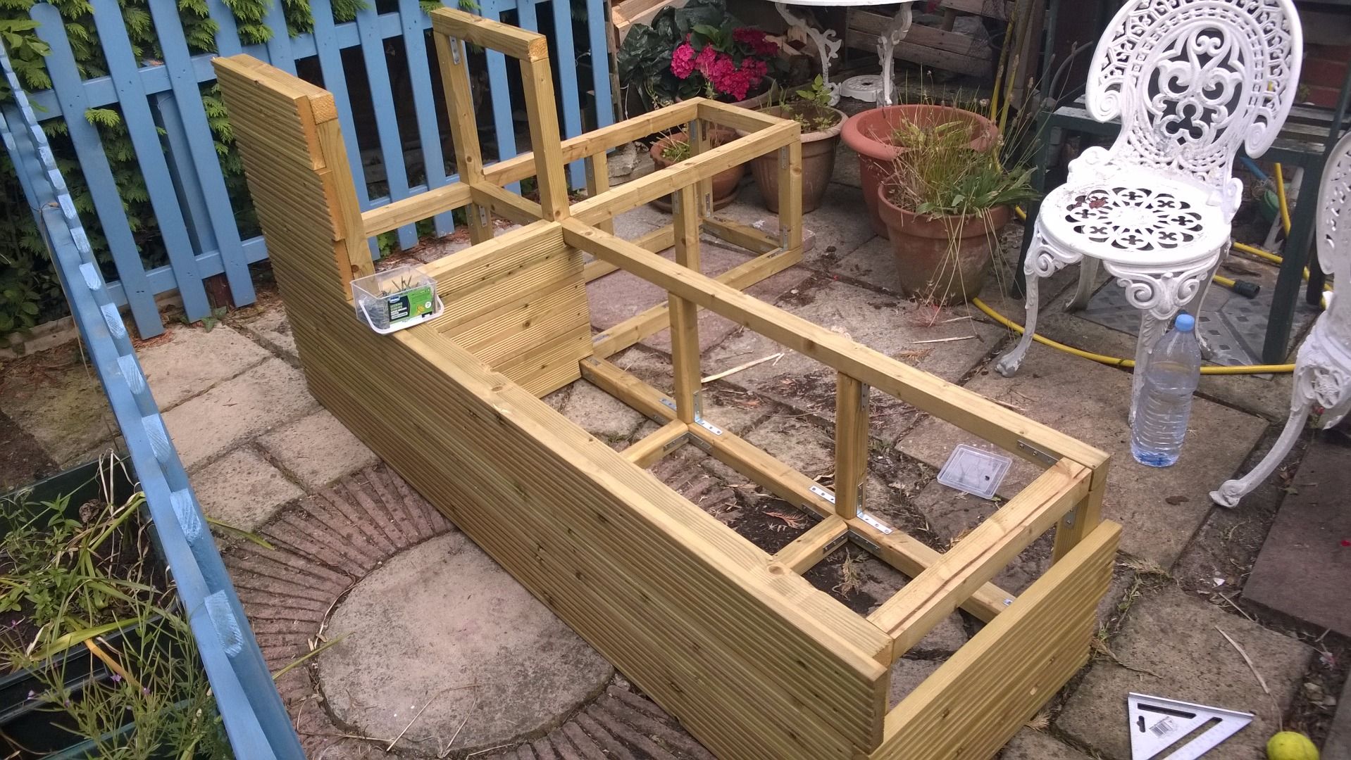 Raised Timber Pond With Waterfall and Bench : 8 Steps (with Pictures ...